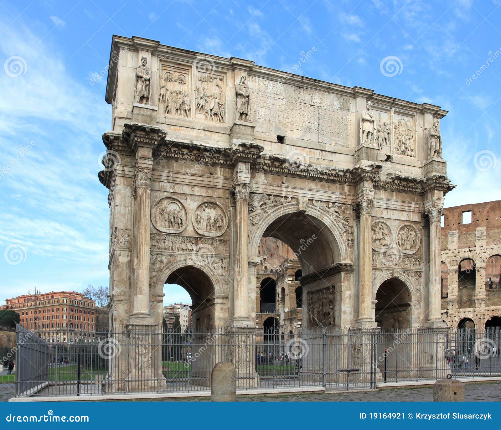 Landmark of Rome, Italy stock image. Image of colosseum - 19164921