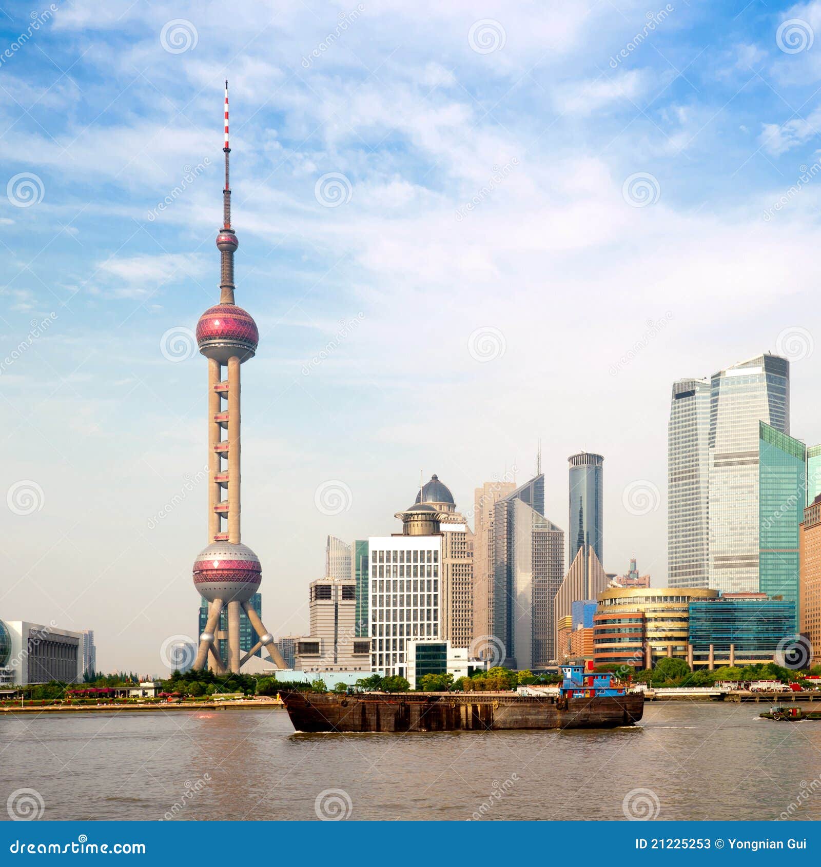 Landmark of shanghai stock image. Image of blue, landmark - 21225253