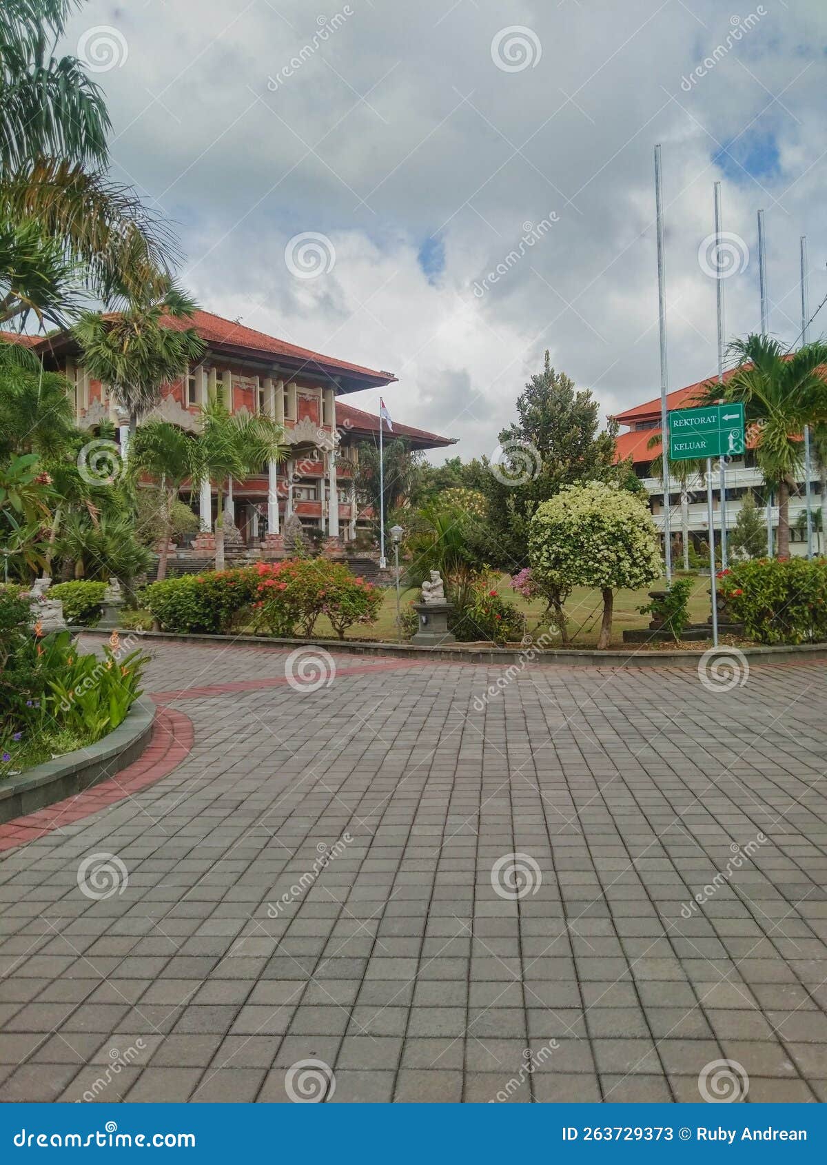 Landmark of Udayana University Bali& X27;s Rectorate Area Stock Image ... Landmark of Udayana University Bali& X27;s Rectorate Area Stock Image ...