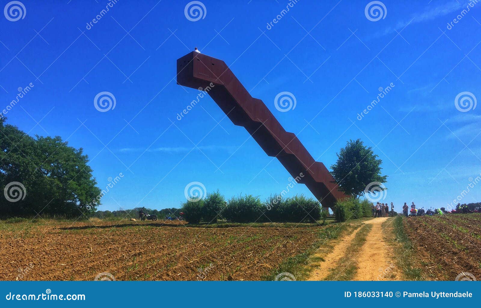 Landmark of the Vlooyberg Tower in Tielt-Winge Editorial Image - Image ...