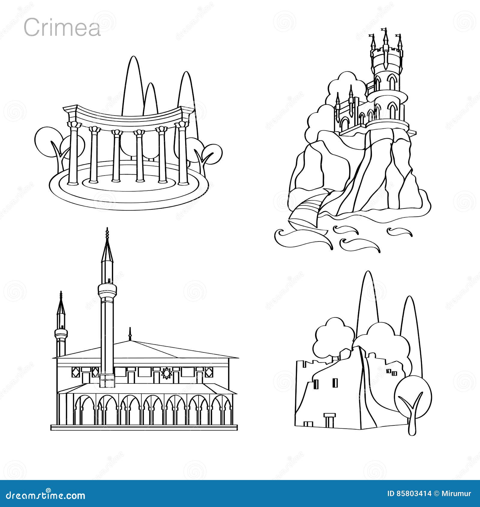 Crimea Map Vector Illustration | CartoonDealer.com #38583244