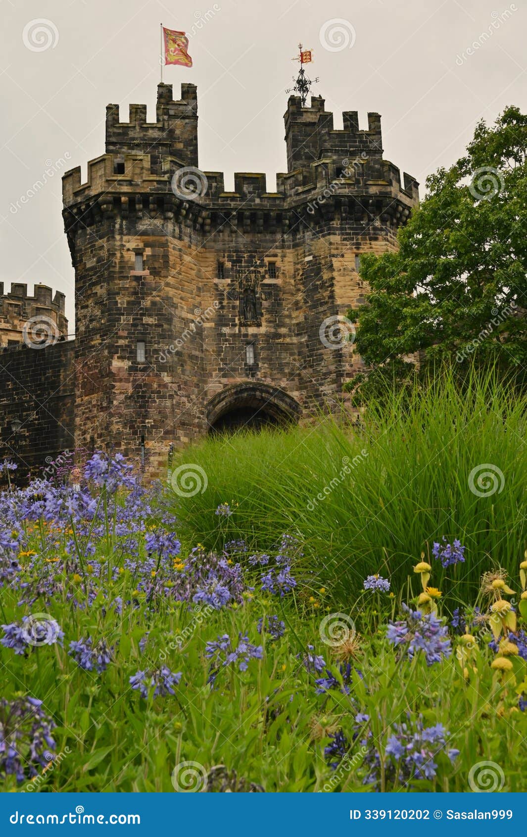Landmarks of England - Lancaster Stock Photo - Image of buttress ...