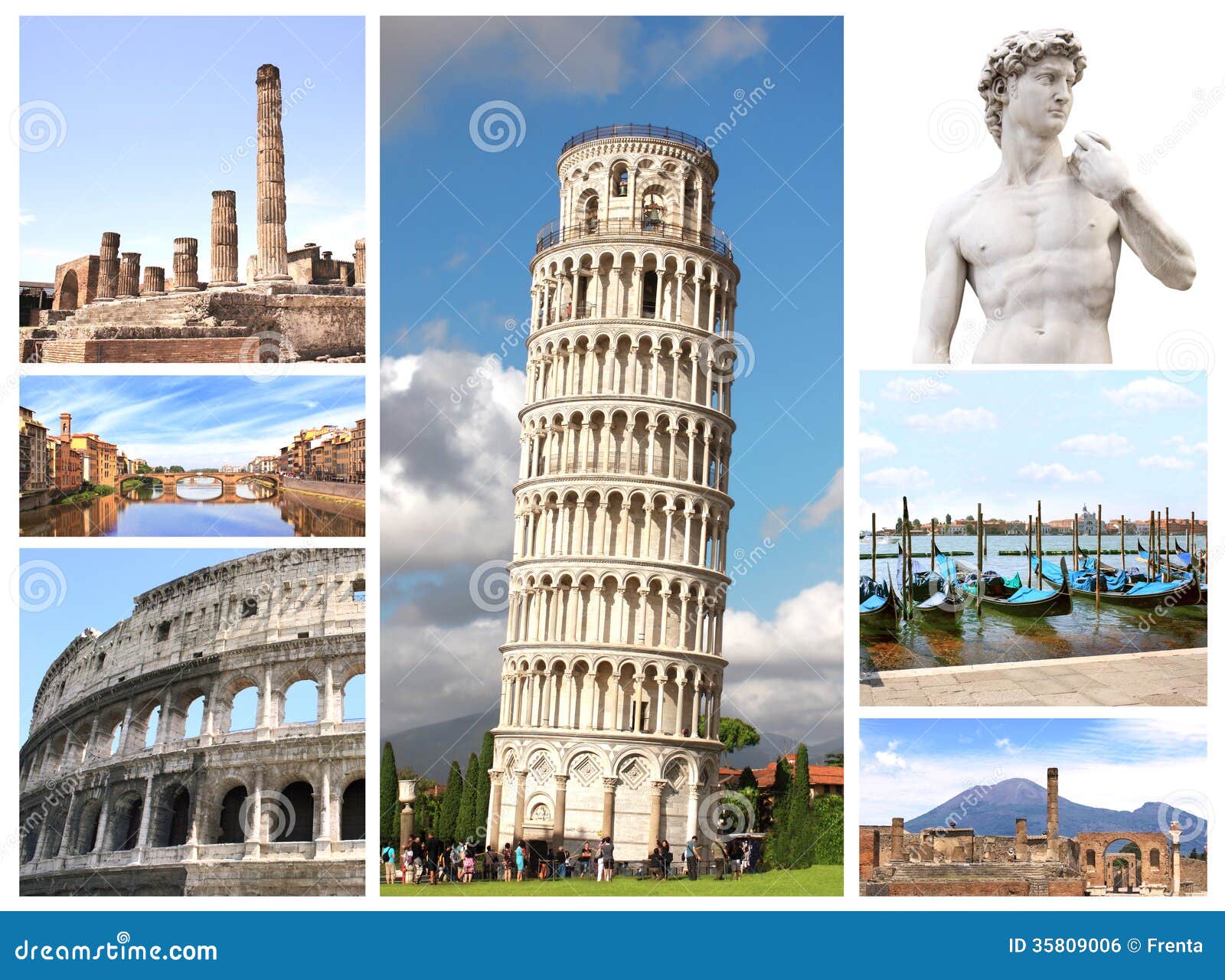 Landmarks of Italy stock photo. Image of mediterranean - 35809006