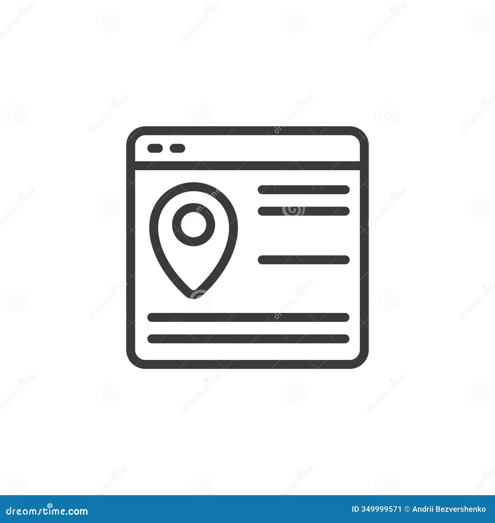 Landmarks Location, Icon in Line Design. Landmarks Location, Iconic ...