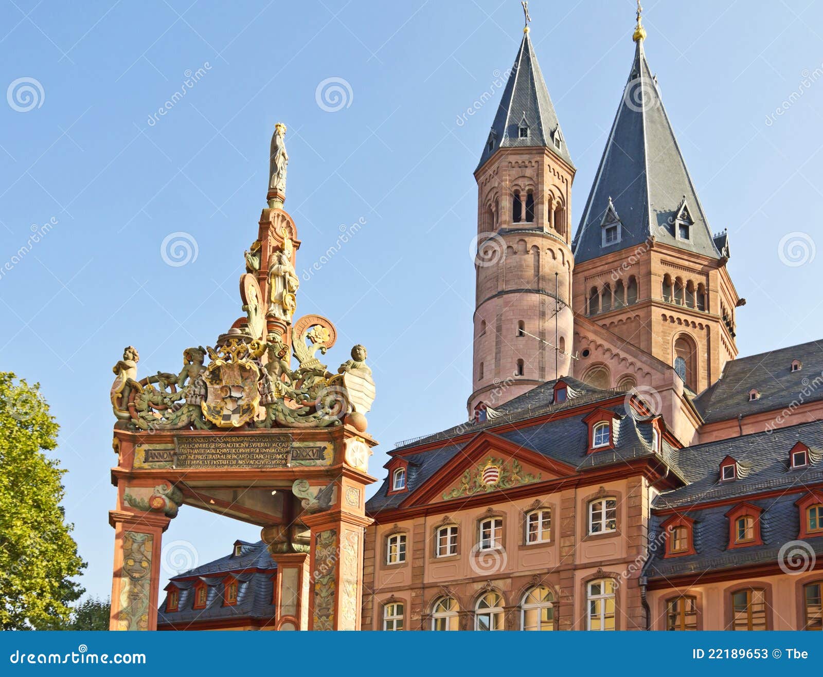 Landmarks of Mainz stock image. Image of basilica, landmark - 22189653