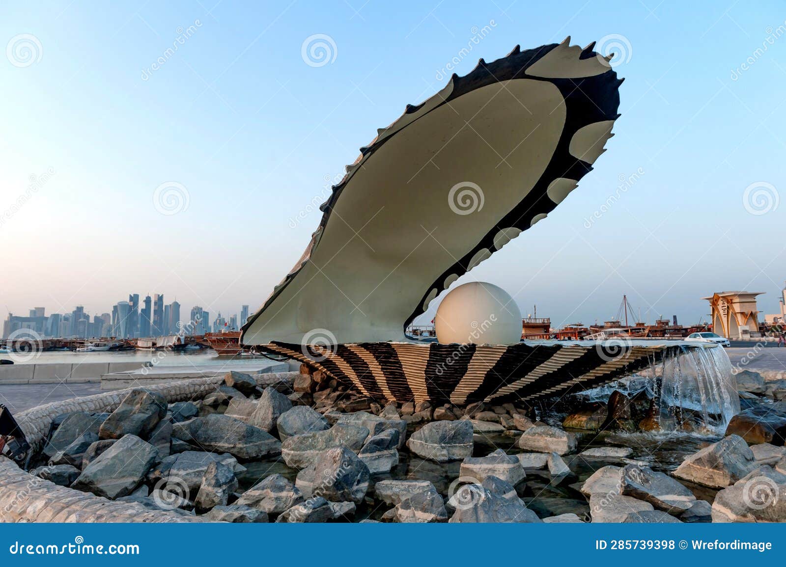 Landmarks and Monuments of Doha, Qatar Editorial Stock Photo - Image of ...