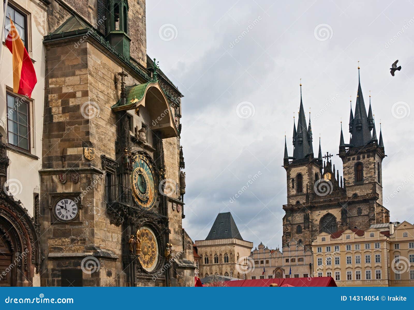 Landmarks of Prague stock photo. Image of place, church - 14314054