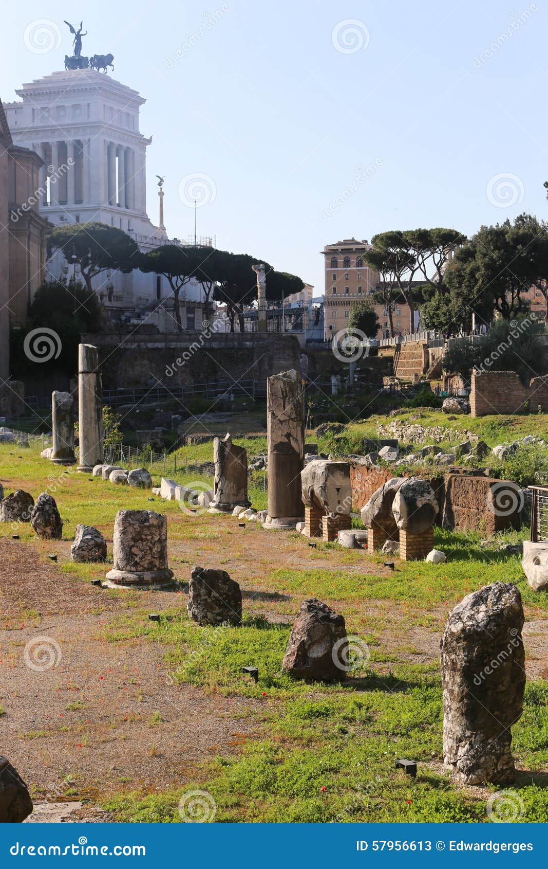 Landmarks of Rome stock image. Image of coliseum, destination - 57956613