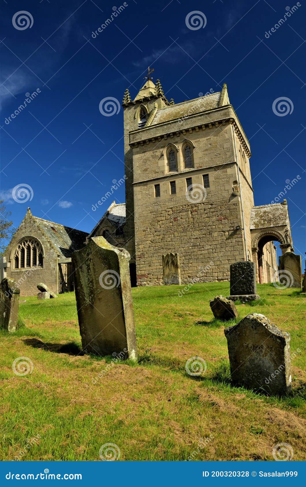 Landmarks of Scotland - Chirnside Church Stock Photo - Image of ...