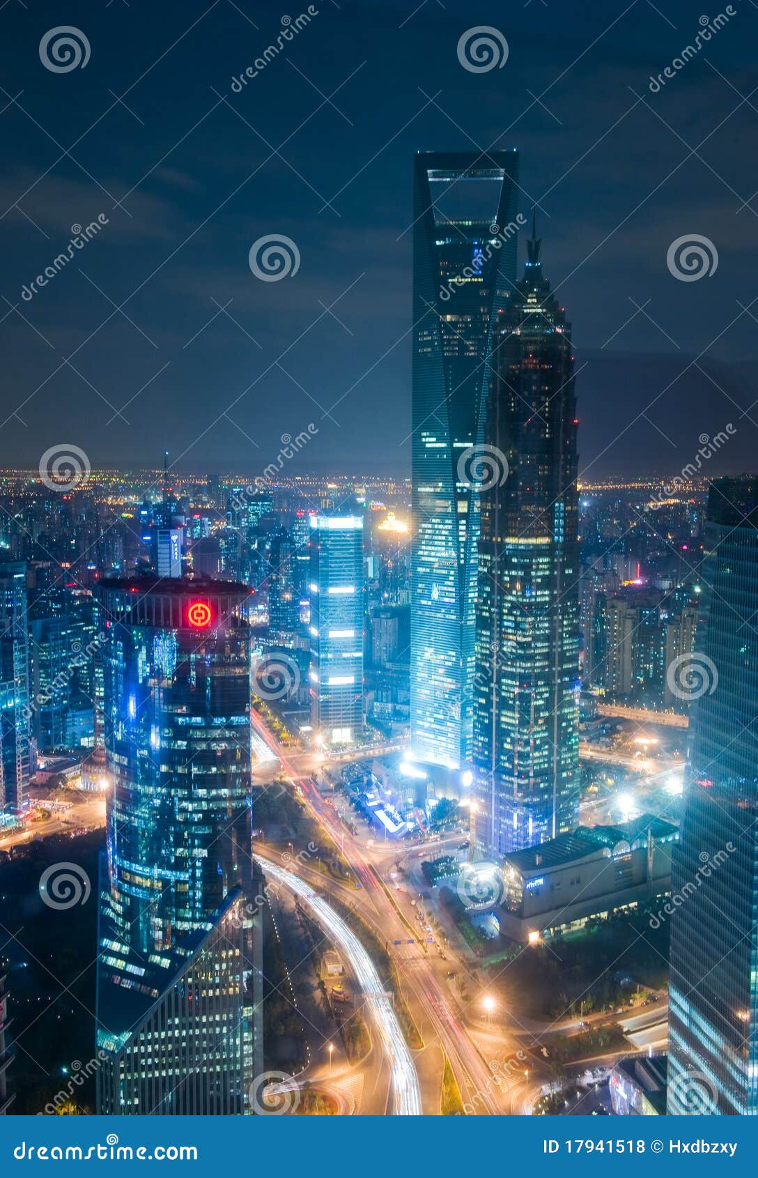 Landmarks of shanghai city editorial stock photo. Image of buildings ...