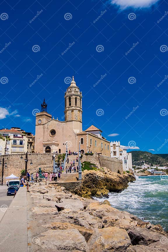 Landmarks of Sitges. editorial image. Image of catalonia - 100069920