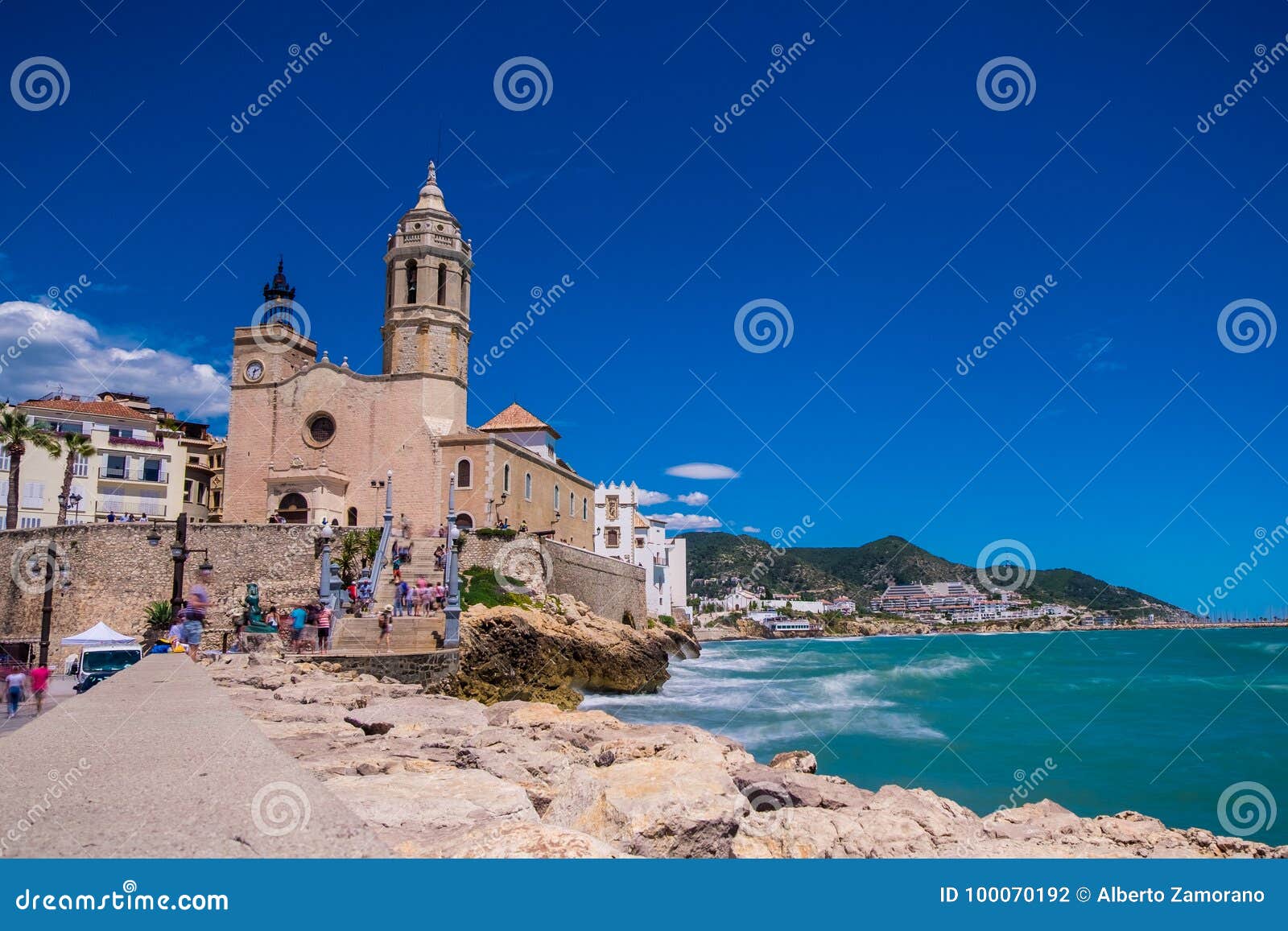 Landmarks of Sitges. editorial photography. Image of travel - 100070192