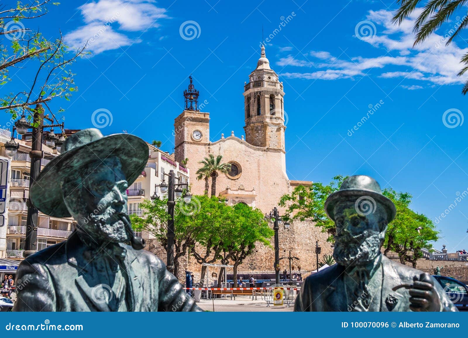Landmarks of Sitges. editorial photo. Image of catalonia - 100070096