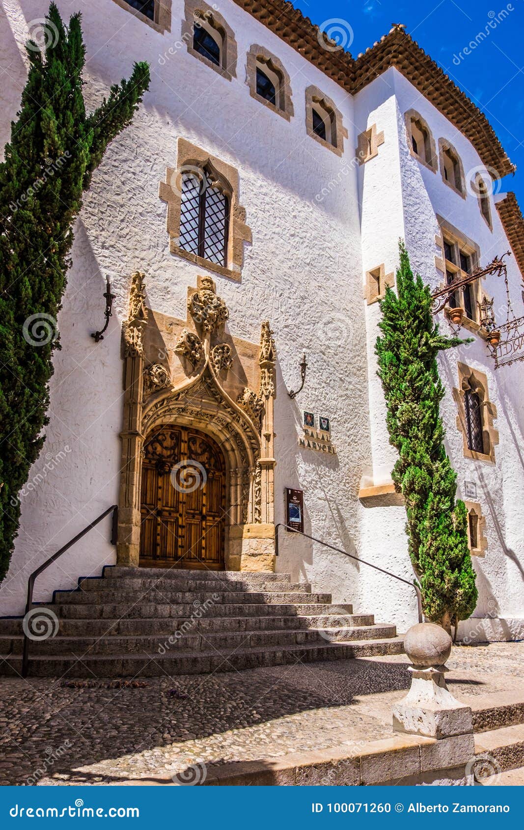 Landmarks of Sitges. editorial image. Image of barcelona - 100071260