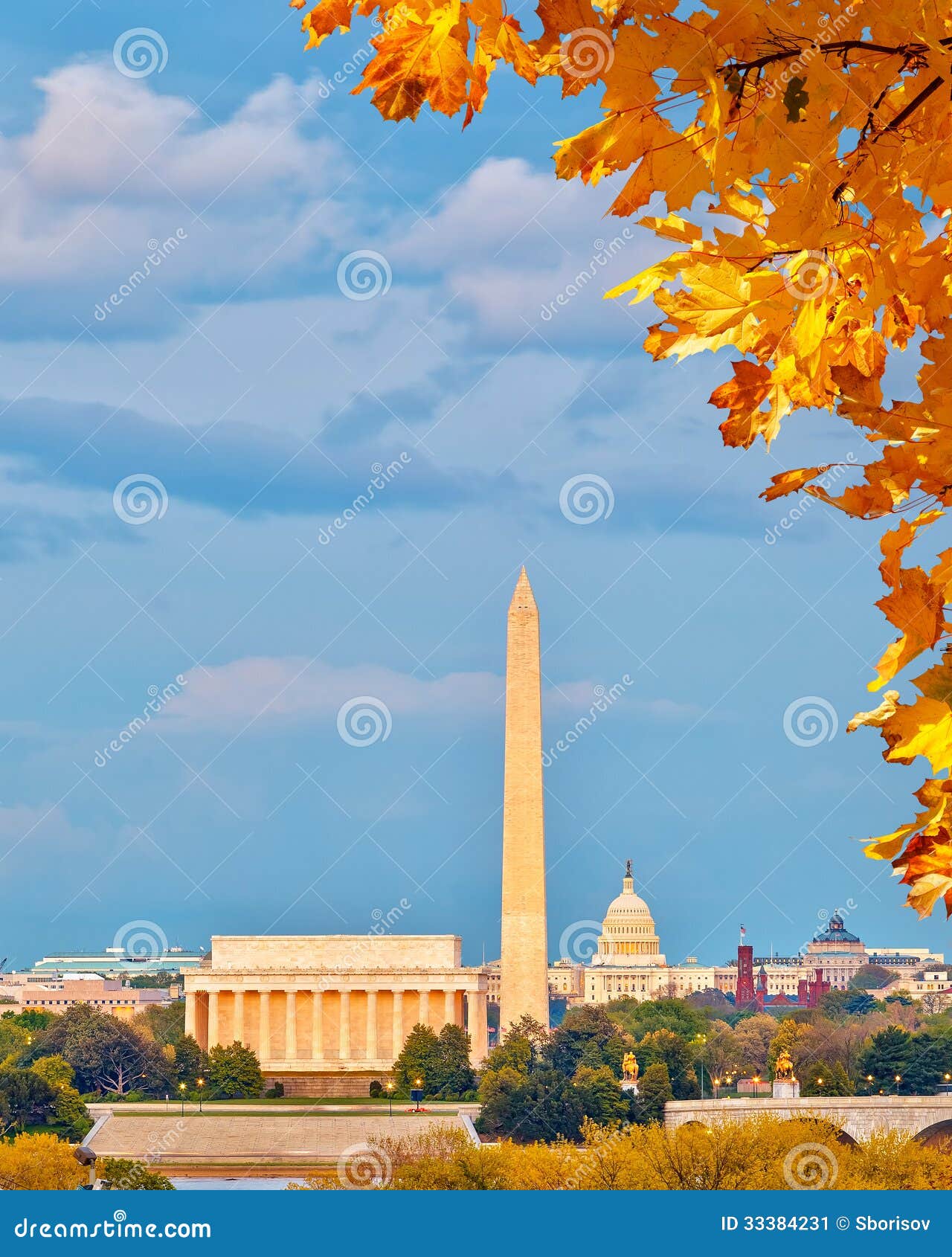 Landmarks in Washington DC stock image. Image of famous - 33384231