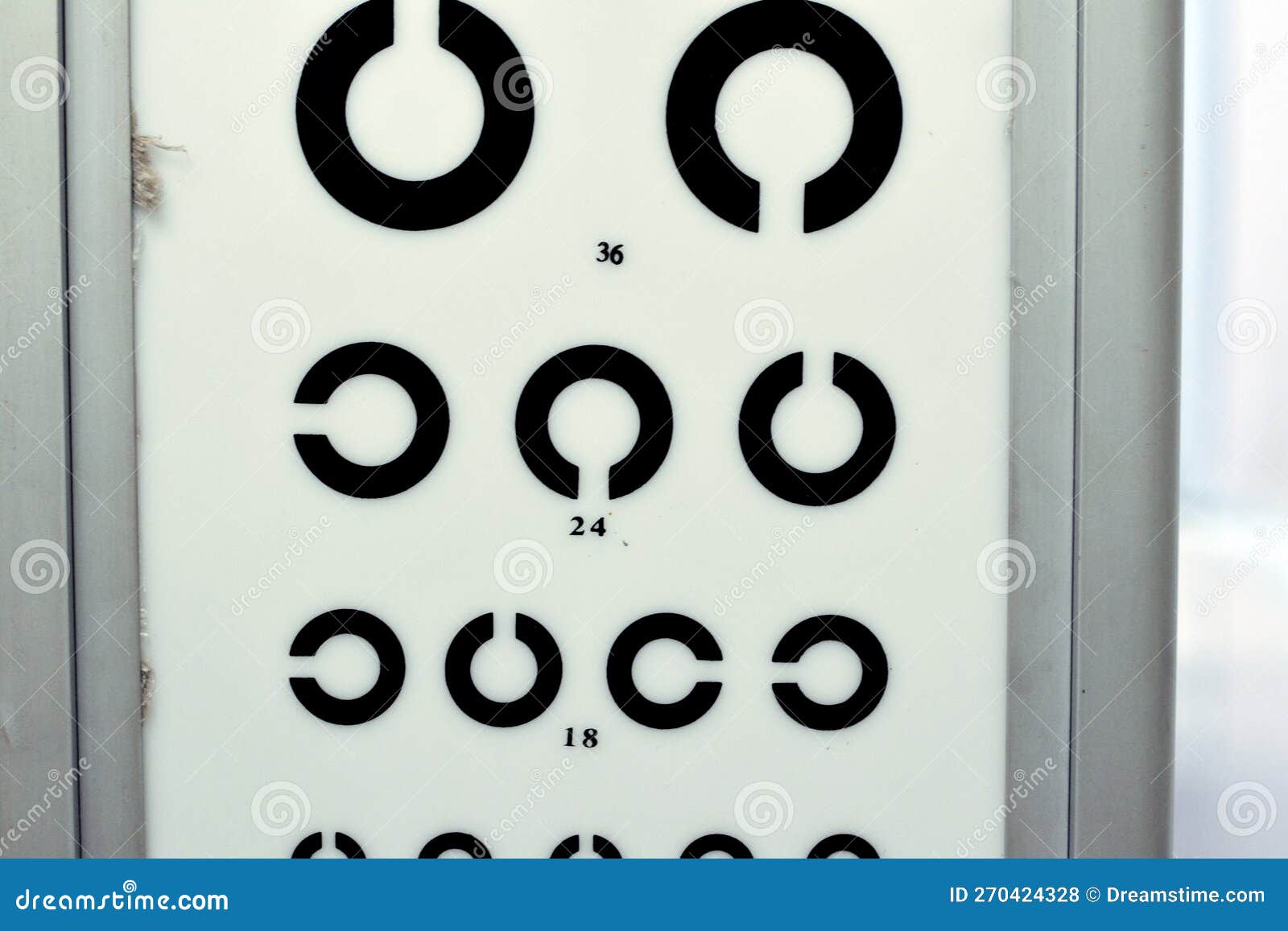 Landolt C Broken Ring Optotypes Or Japanese Vision Test In Various ...
