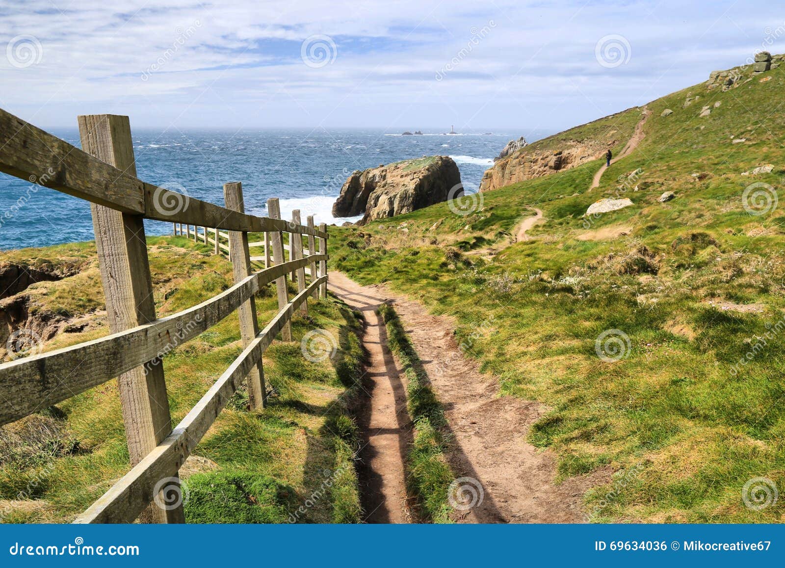Lands End Cornwall England stock photo. Image of ocean - 69634036