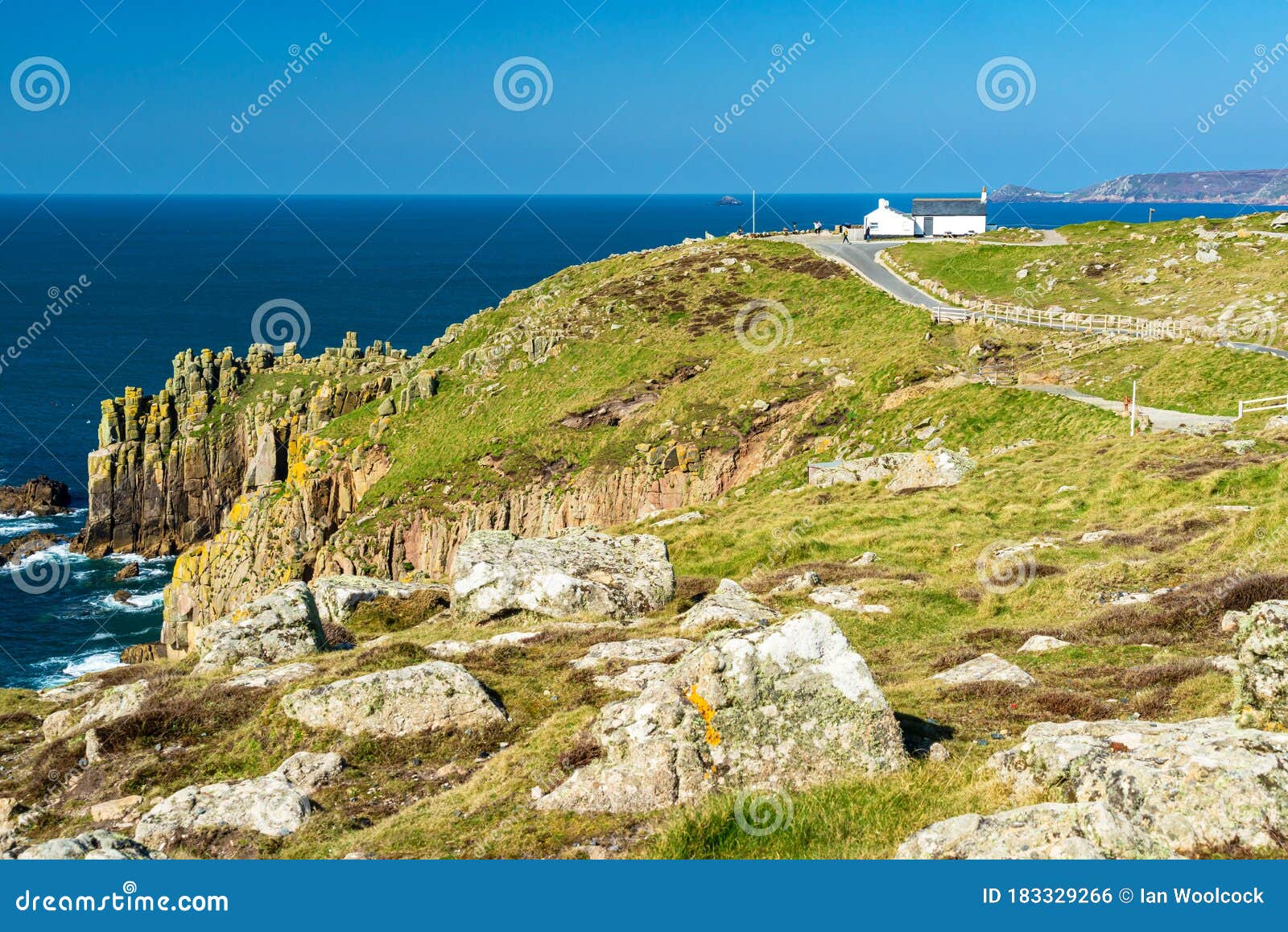 Lands End Cornwall England UK Stock Photo - Image of europe, background ...
