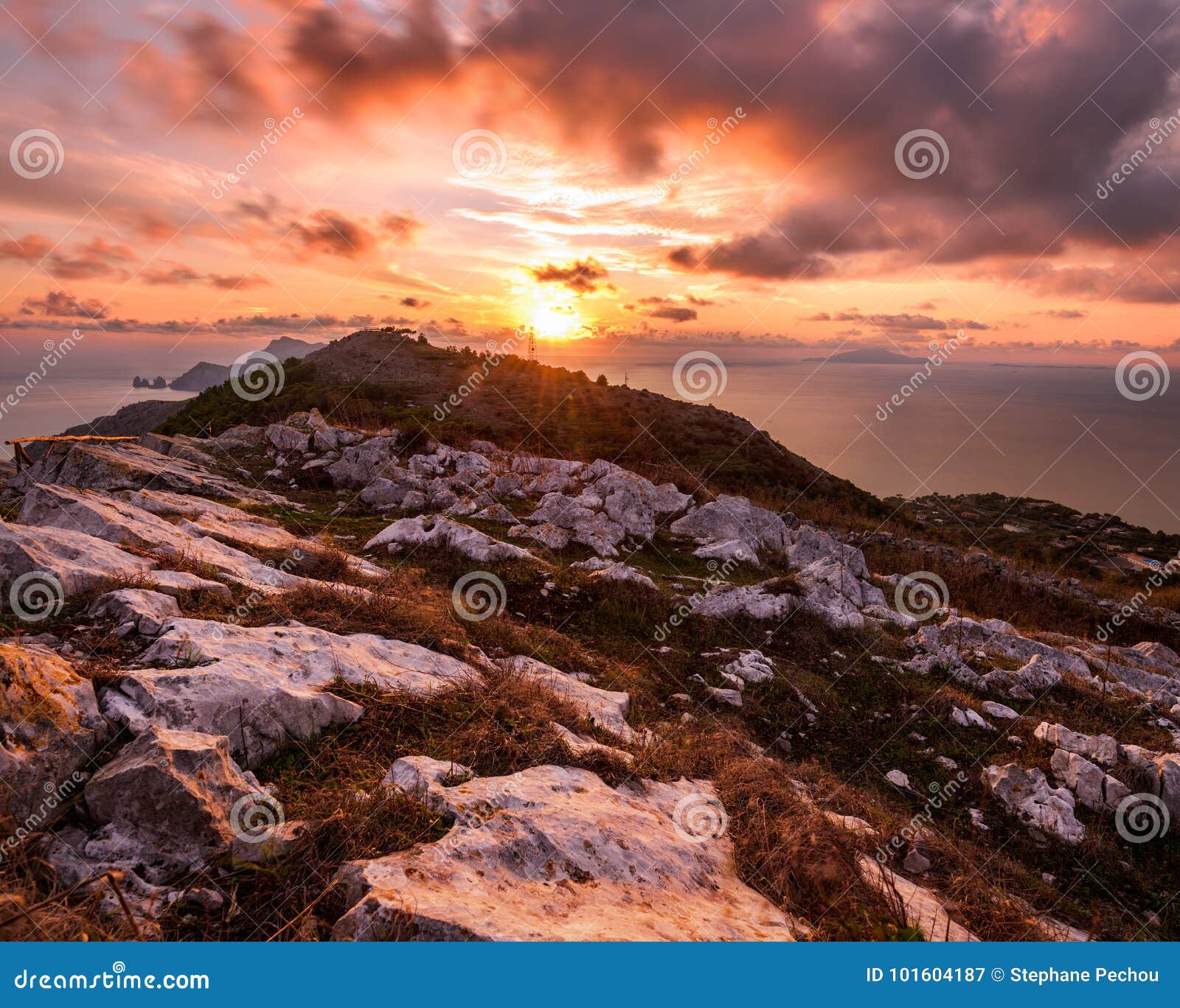 Lands between Sun and Clouds Stock Image - Image of beautiful, magical ...