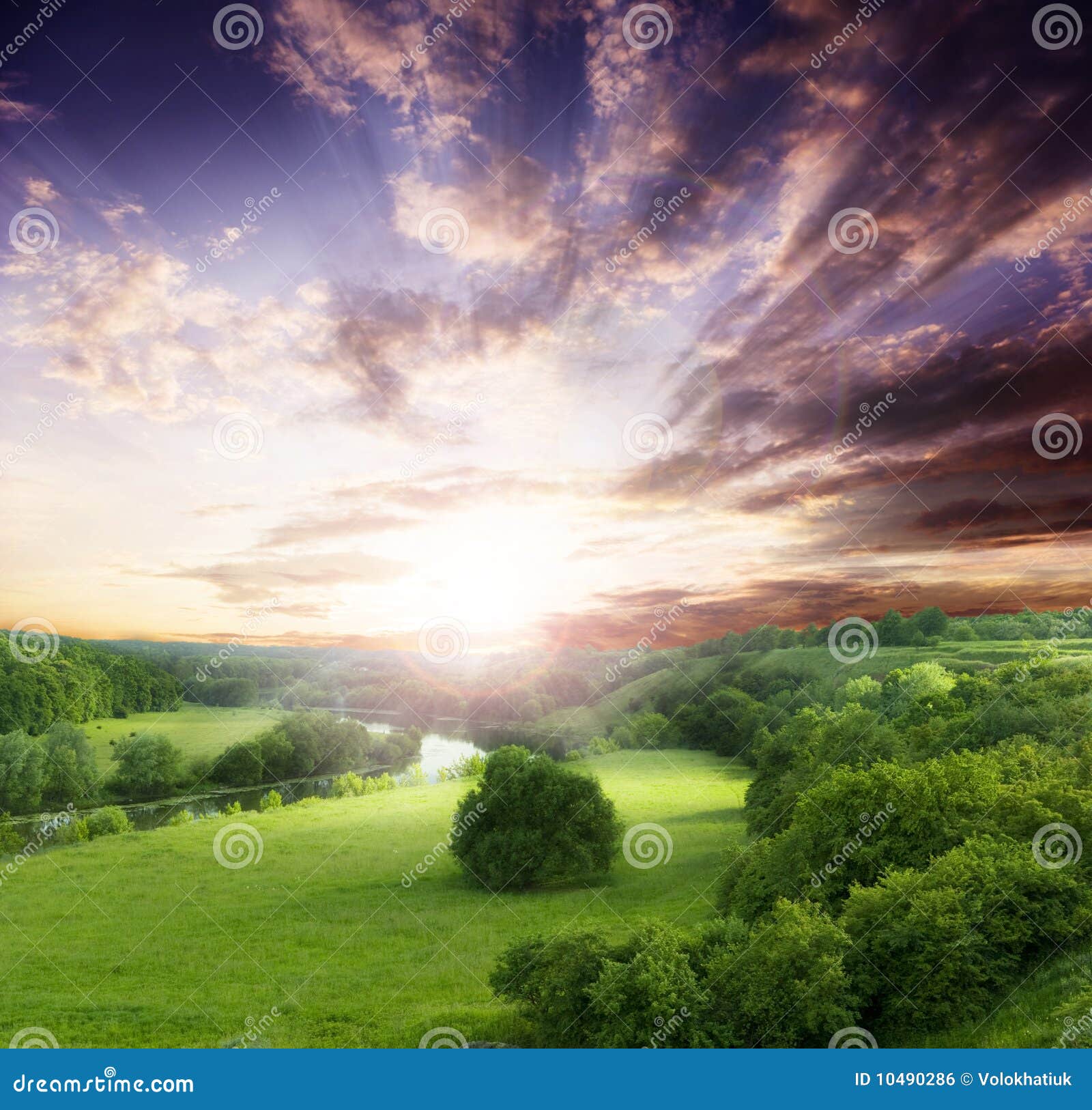 Landscape stock photo. Image of river, grass, environment - 10490286