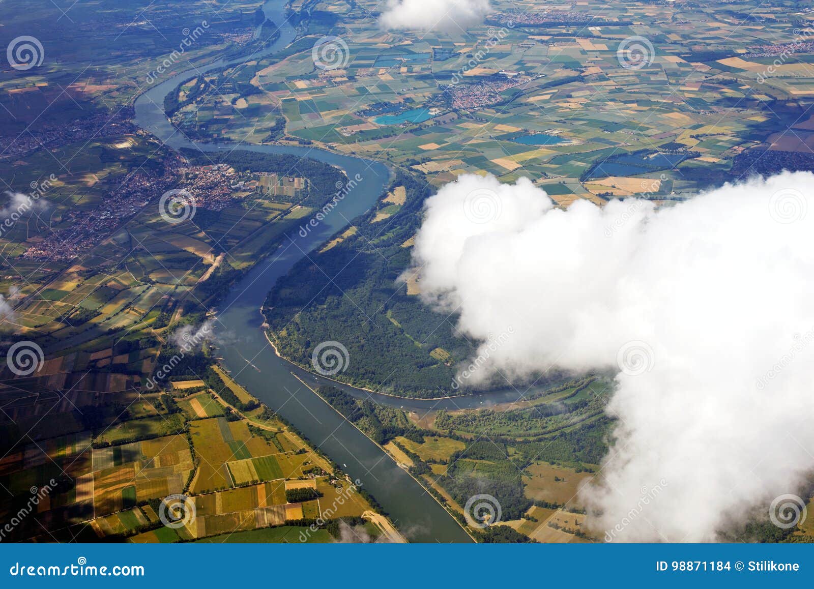 Landscape from above stock photo. Image of cloudscape - 98871184