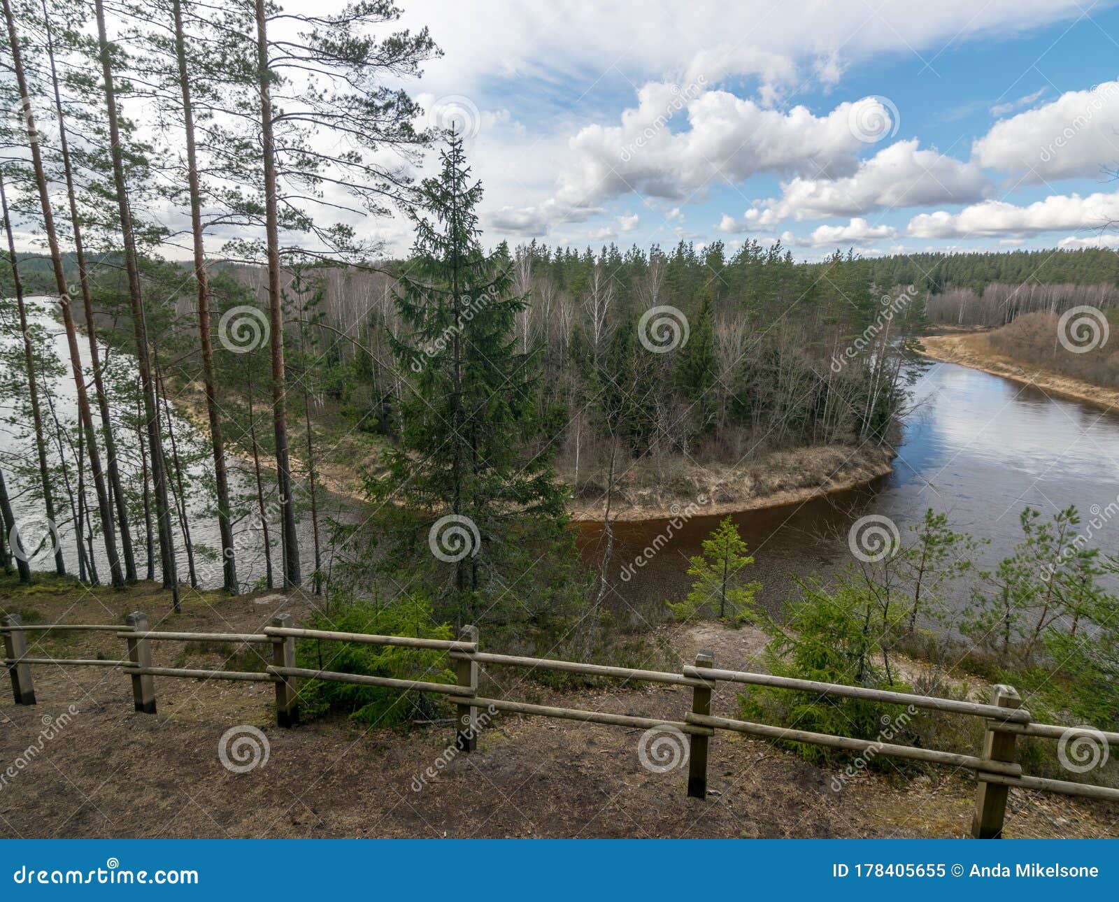 Landscape from Above, River Forest Landscape, Forest River Reflection ...