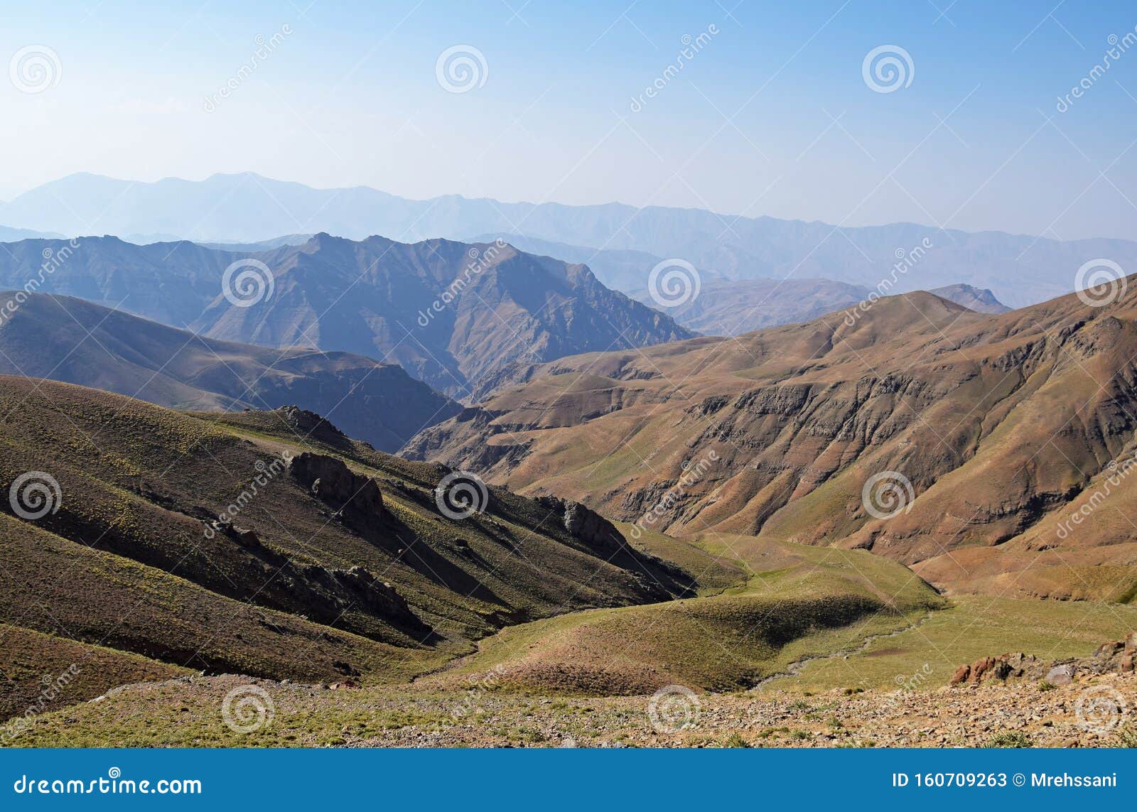 The Landscape of Alborz Mountains , Iran Stock Image - Image of hiker ...