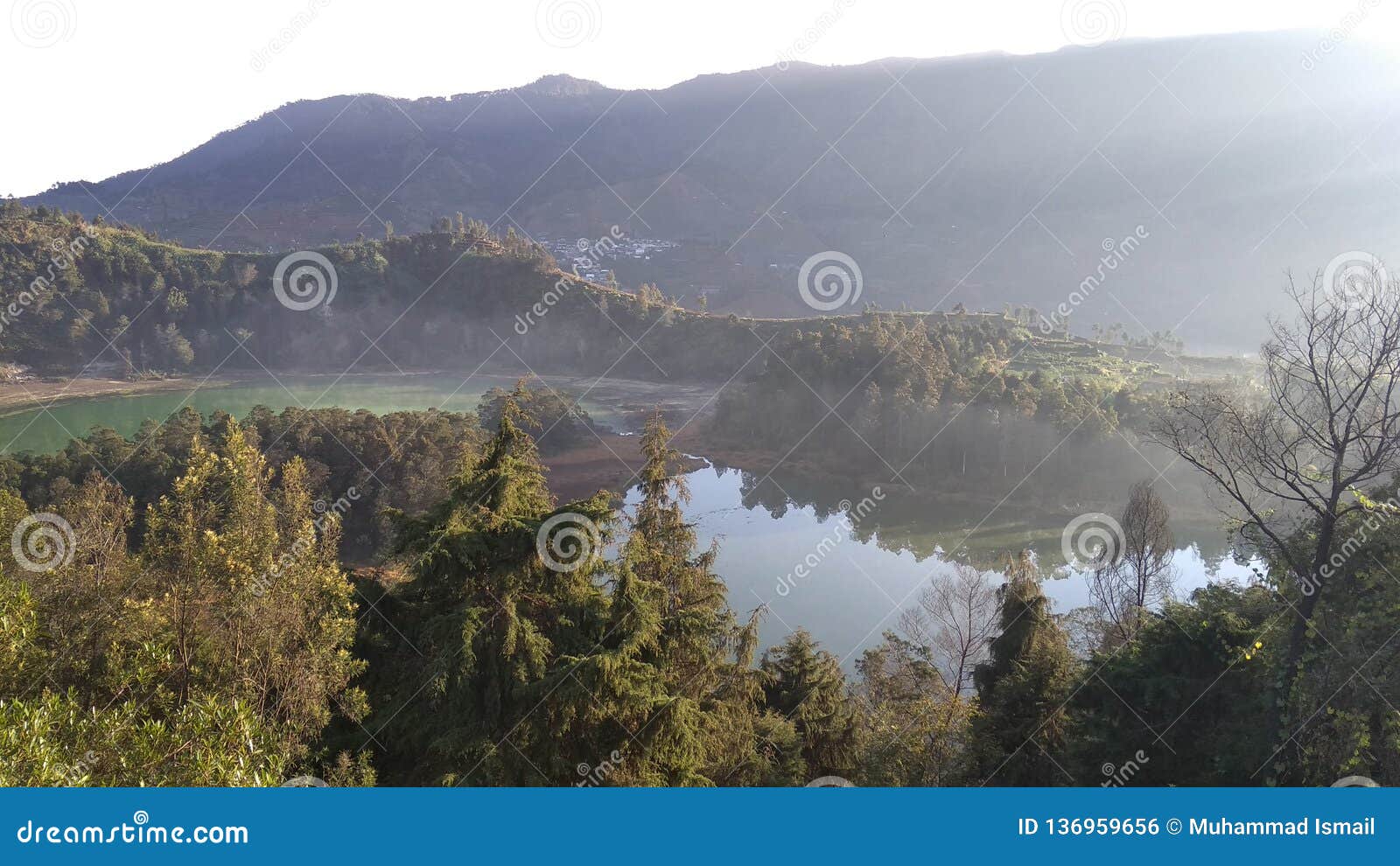 River Telaga Warna in Dieng Midle Java Jawa Tengah Stock Photo - Image ...