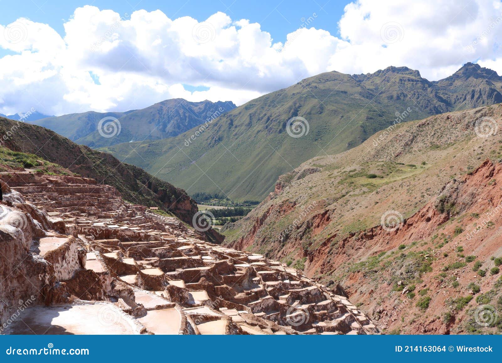 Landscape of an Ancient Amphitheater Made of Tiles in-between the Hills ...