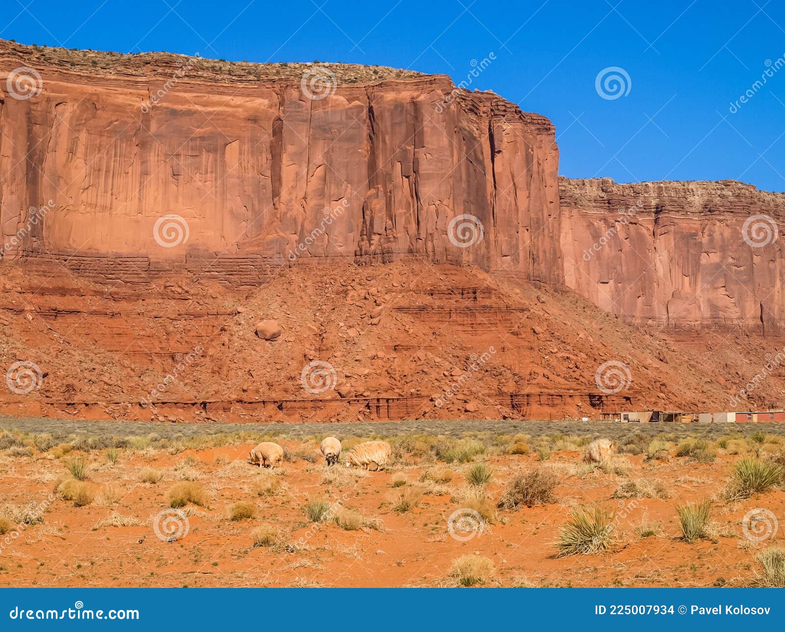 Landscape of the Ancient Rocks. Monument Valley, Arizona. Stock Photo ...
