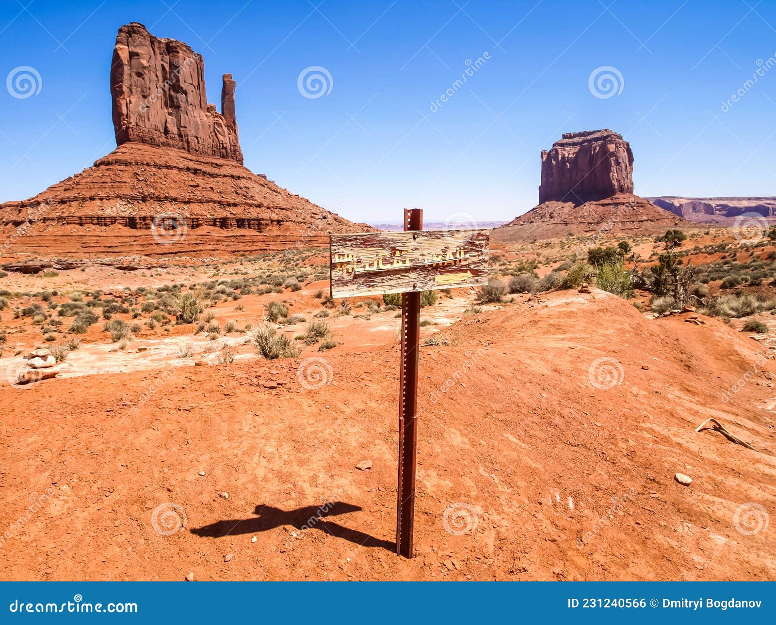 Landscape of the Ancient Rocks. Monument Valley, Arizona. Stock Photo ...