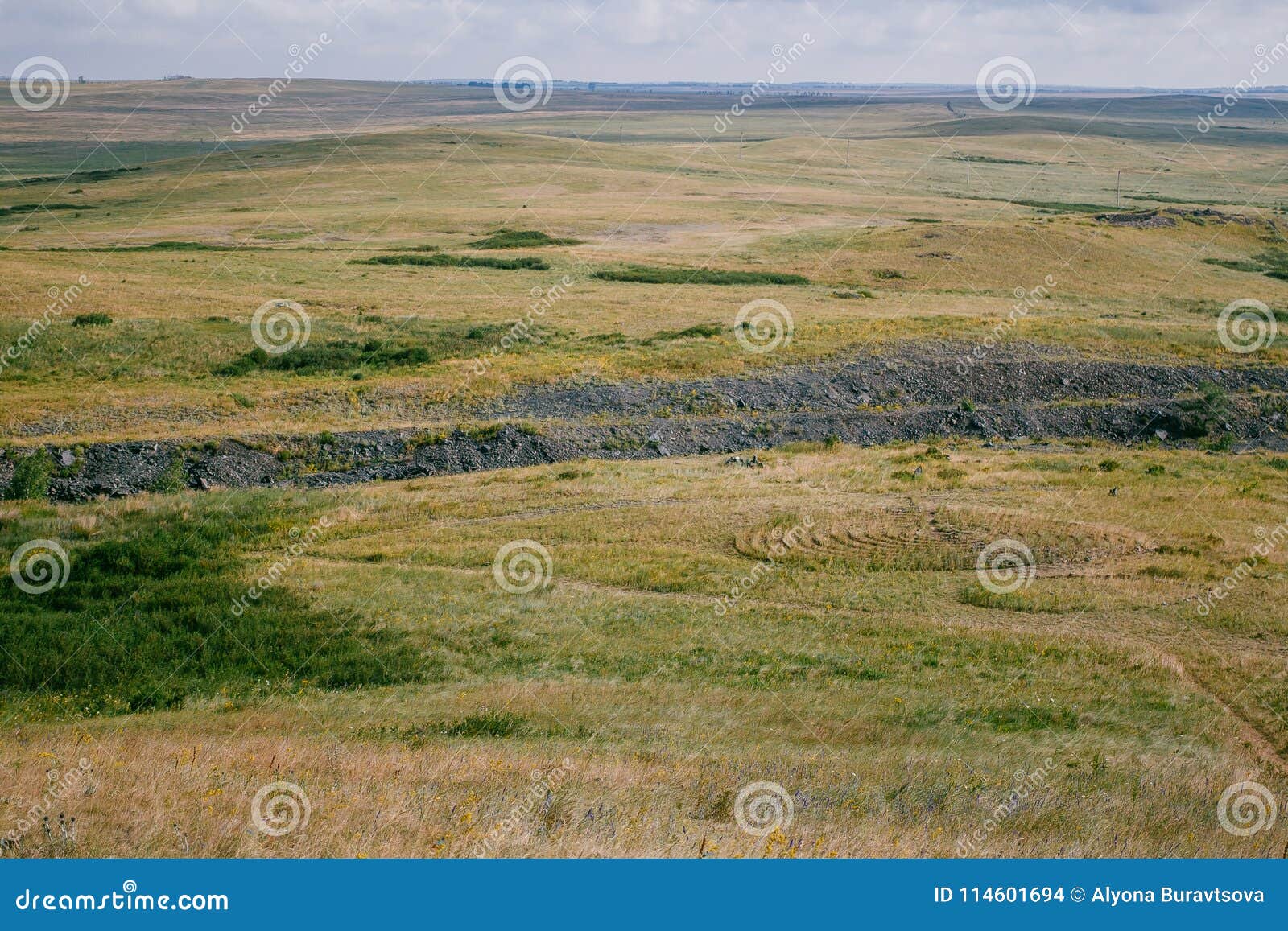 The Landscape of the Ancient Settlement Arkaim Stock Photo - Image of ...
