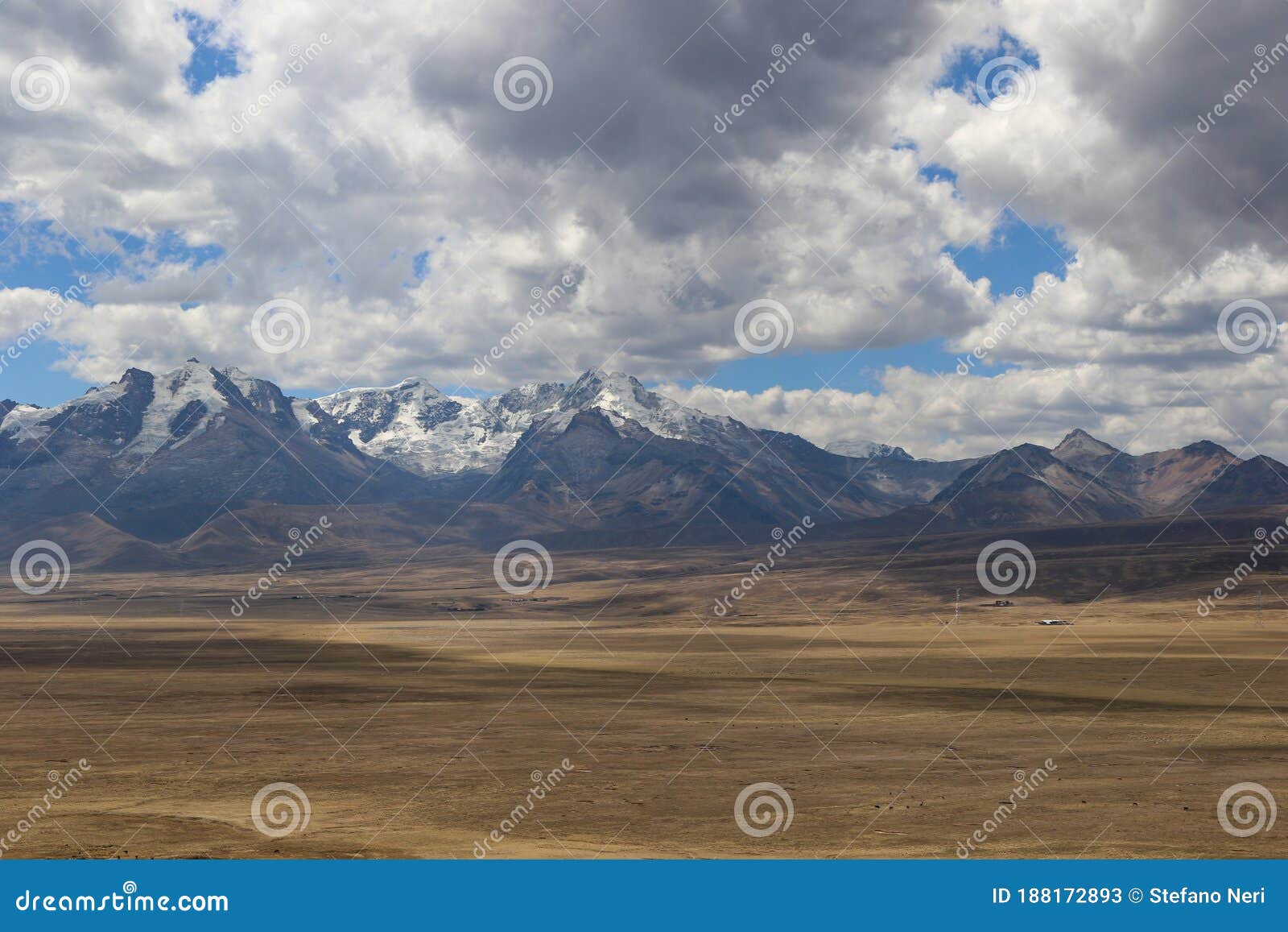 Landscape of the Andes Plateau in Peru Stock Image - Image of horizon ...