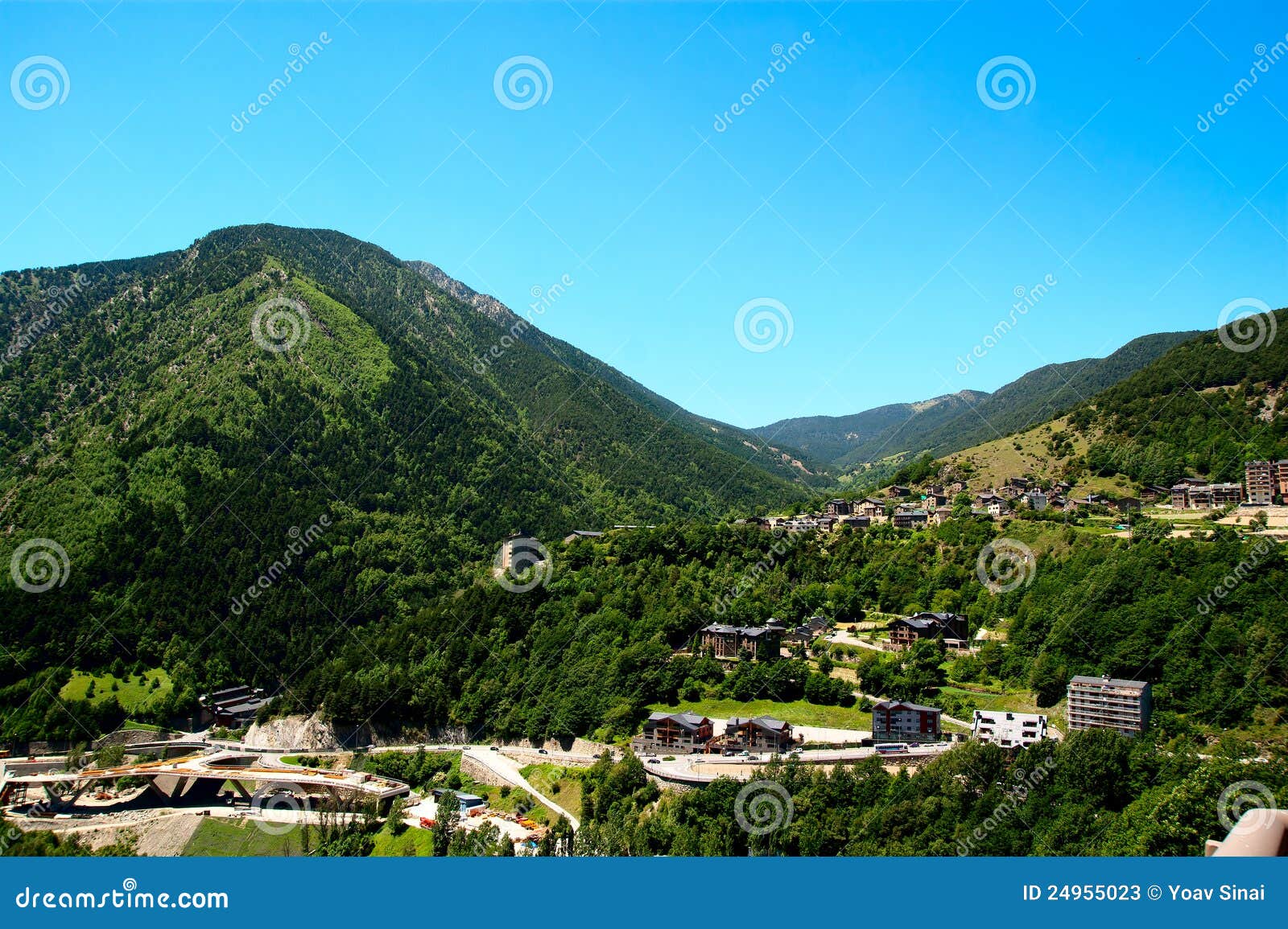 Landscape of Andorra Pyrenees Stock Image - Image of view, catalunia ...
