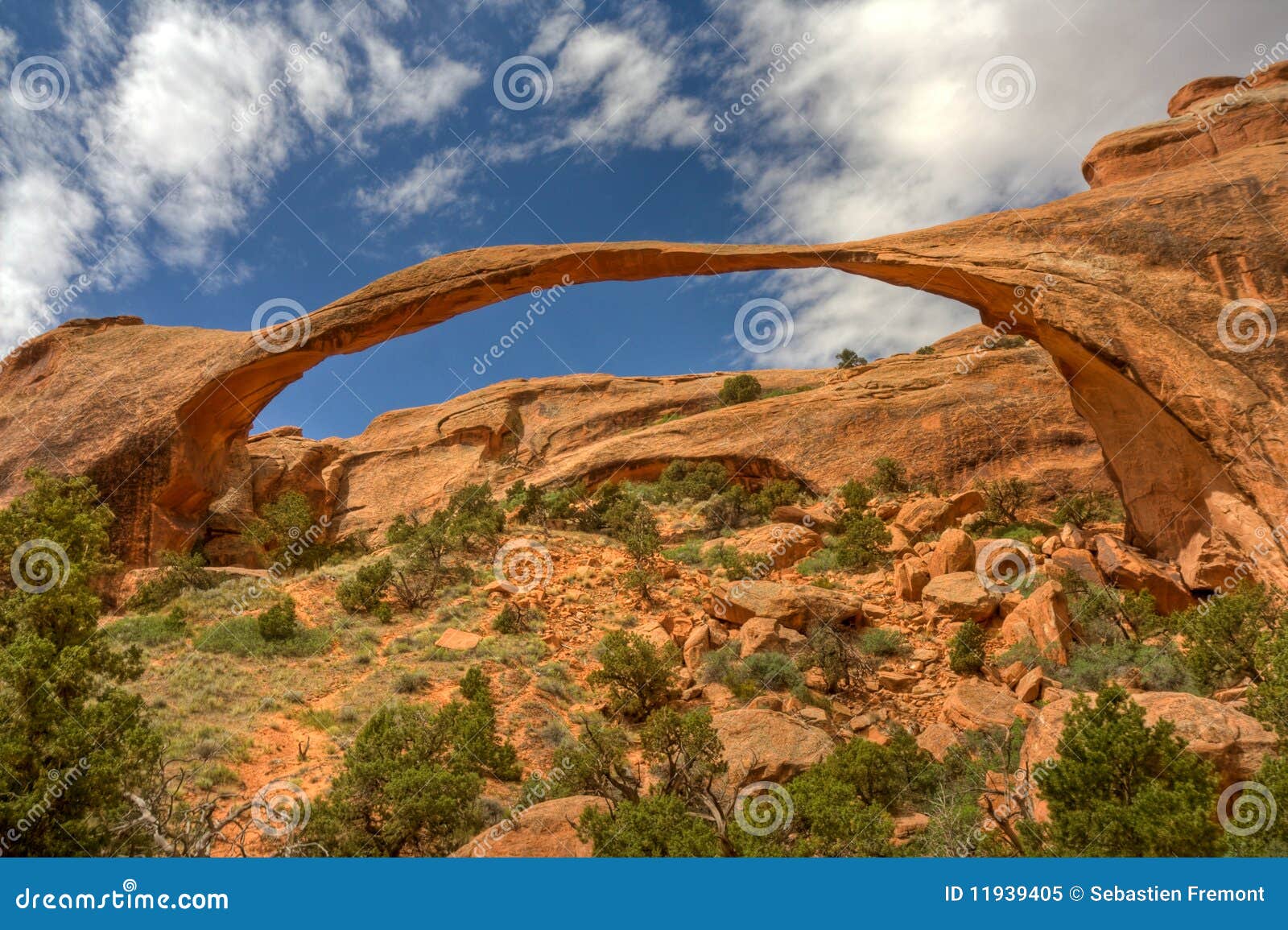 Landscape Arch stock image. Image of sandy, unique, arch - 11939405