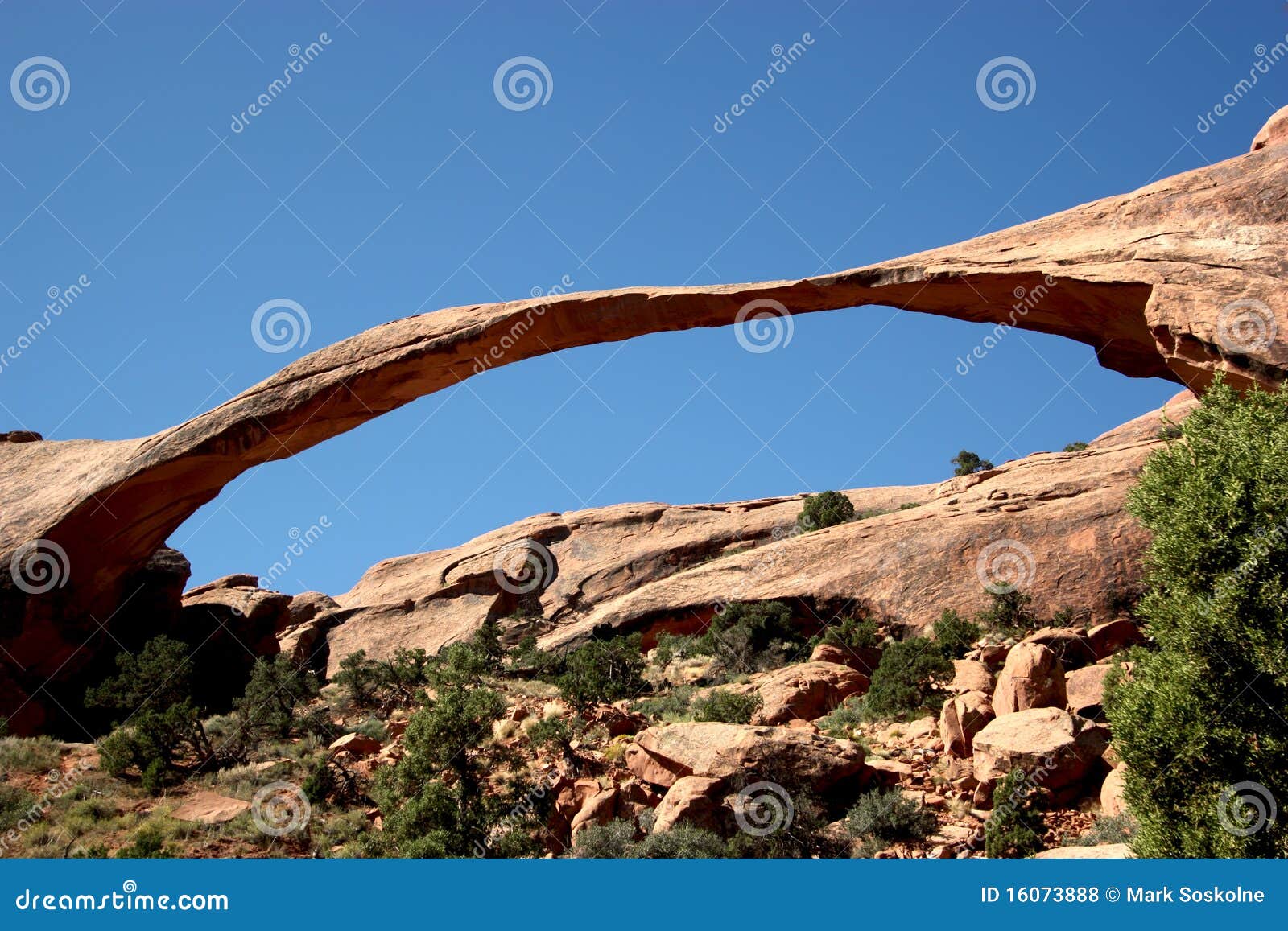 Landscape Arch stock photo. Image of rock, geology, natural - 16073888