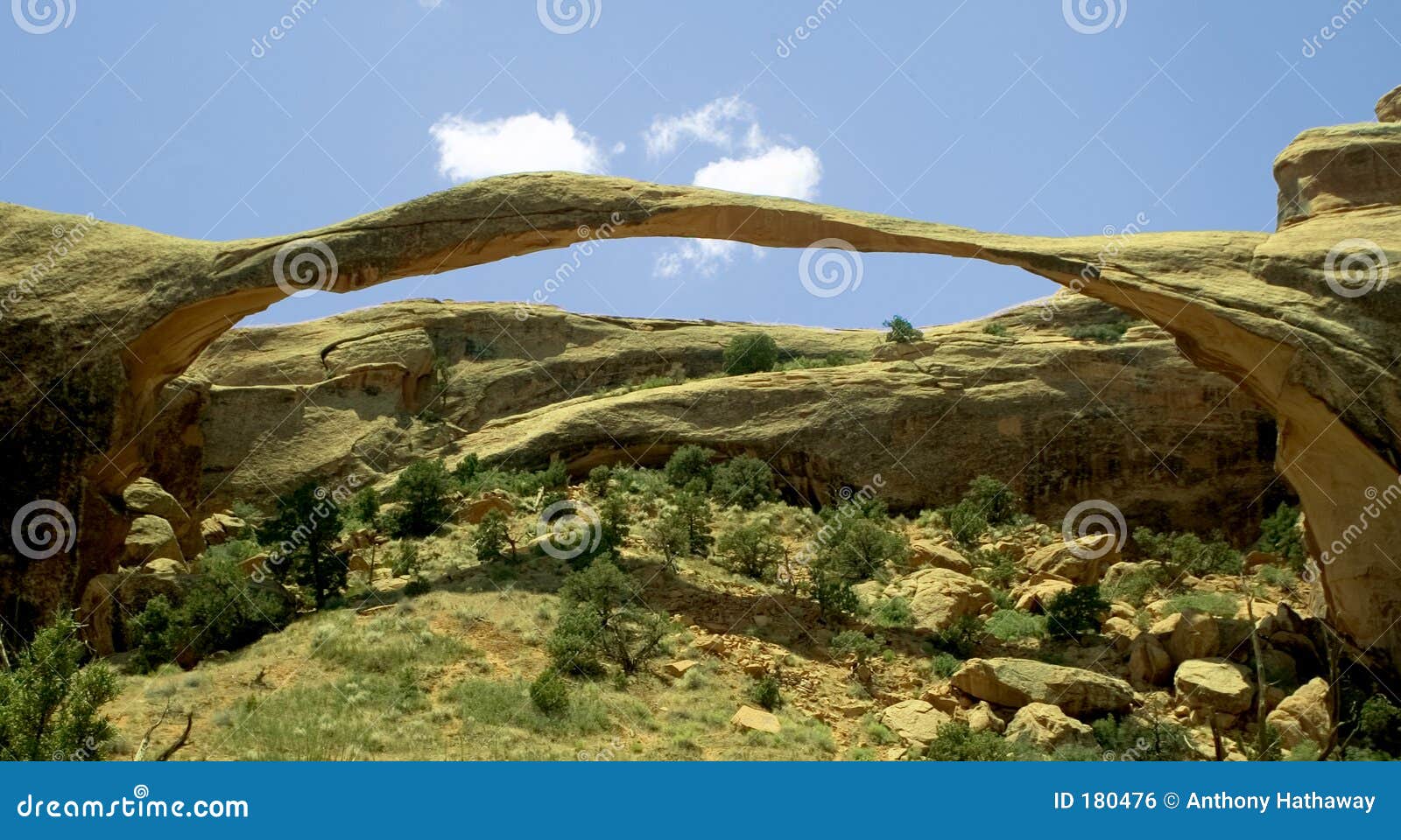 Landscape Arch stock photo. Image of parks, geology, entrada - 180476
