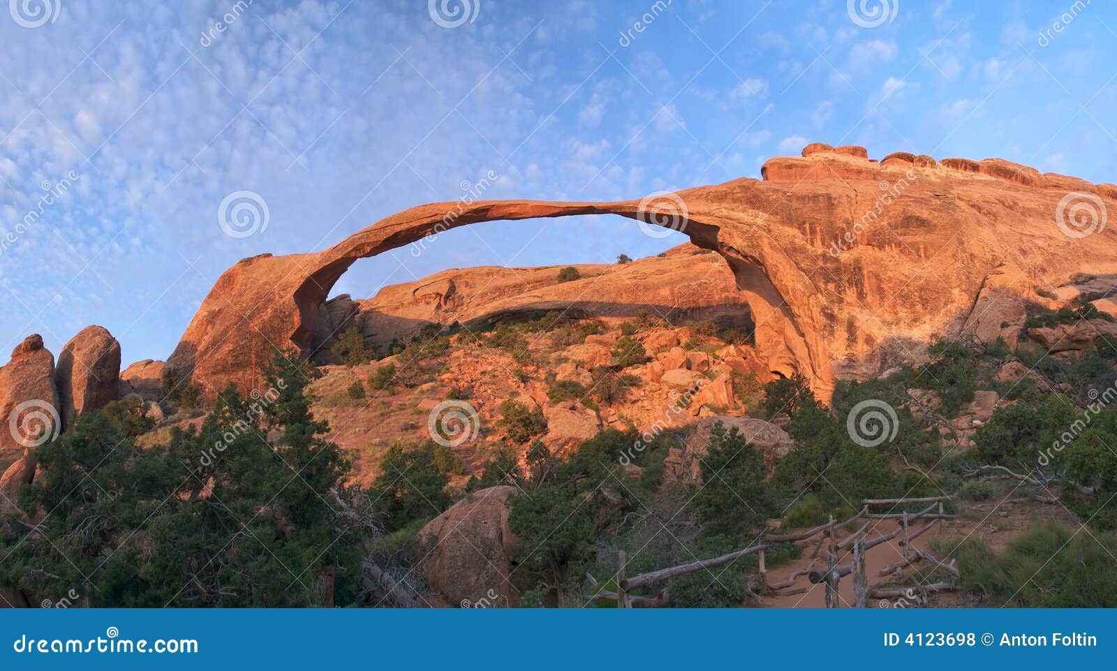 Landscape Arch stock photo. Image of park, scenics, sandstone - 4123698