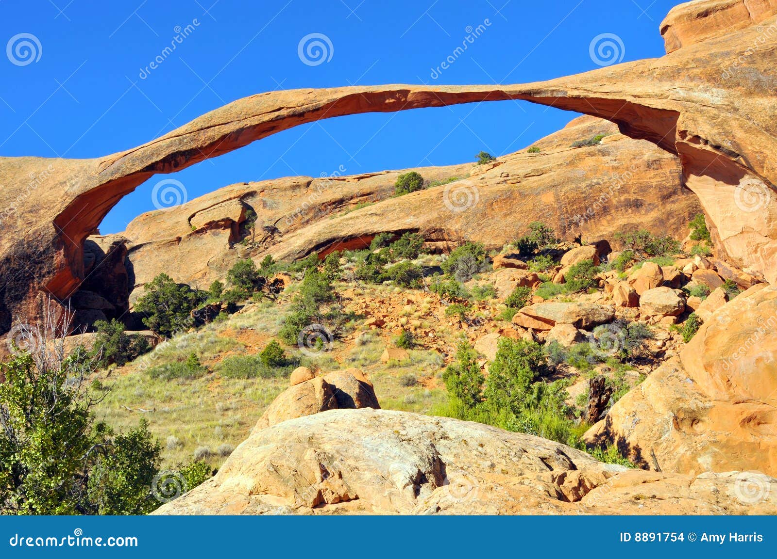 Landscape Arch stock photo. Image of america, landmark - 8891754
