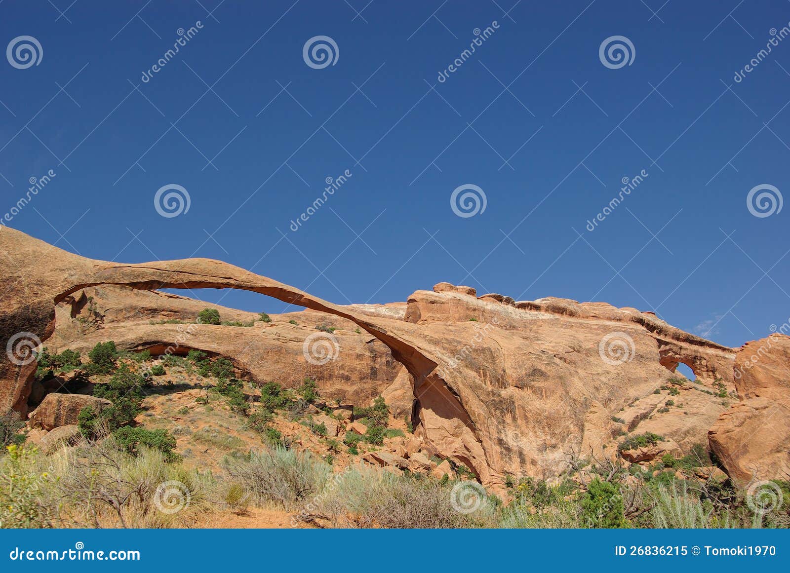 Landscape Arch and Partition Arch Stock Image - Image of outdoor, arch ...