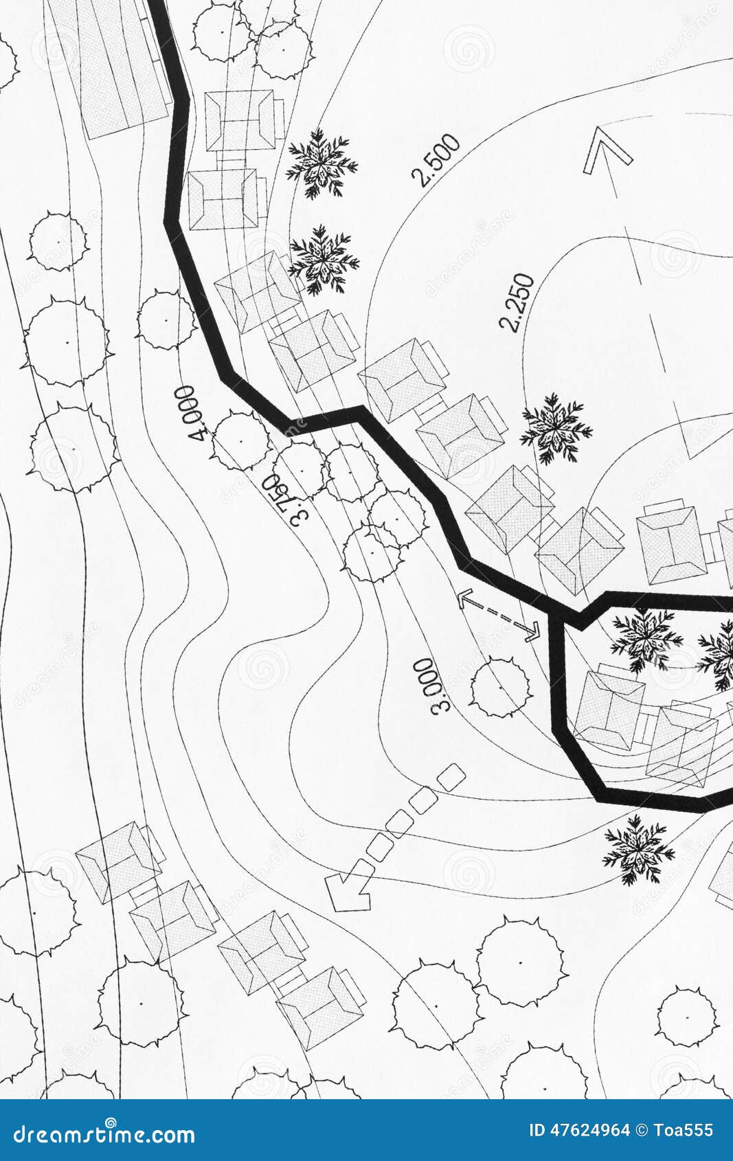 Landscape Architect Designing on Site Analysis Plan Stock Photo - Image ...