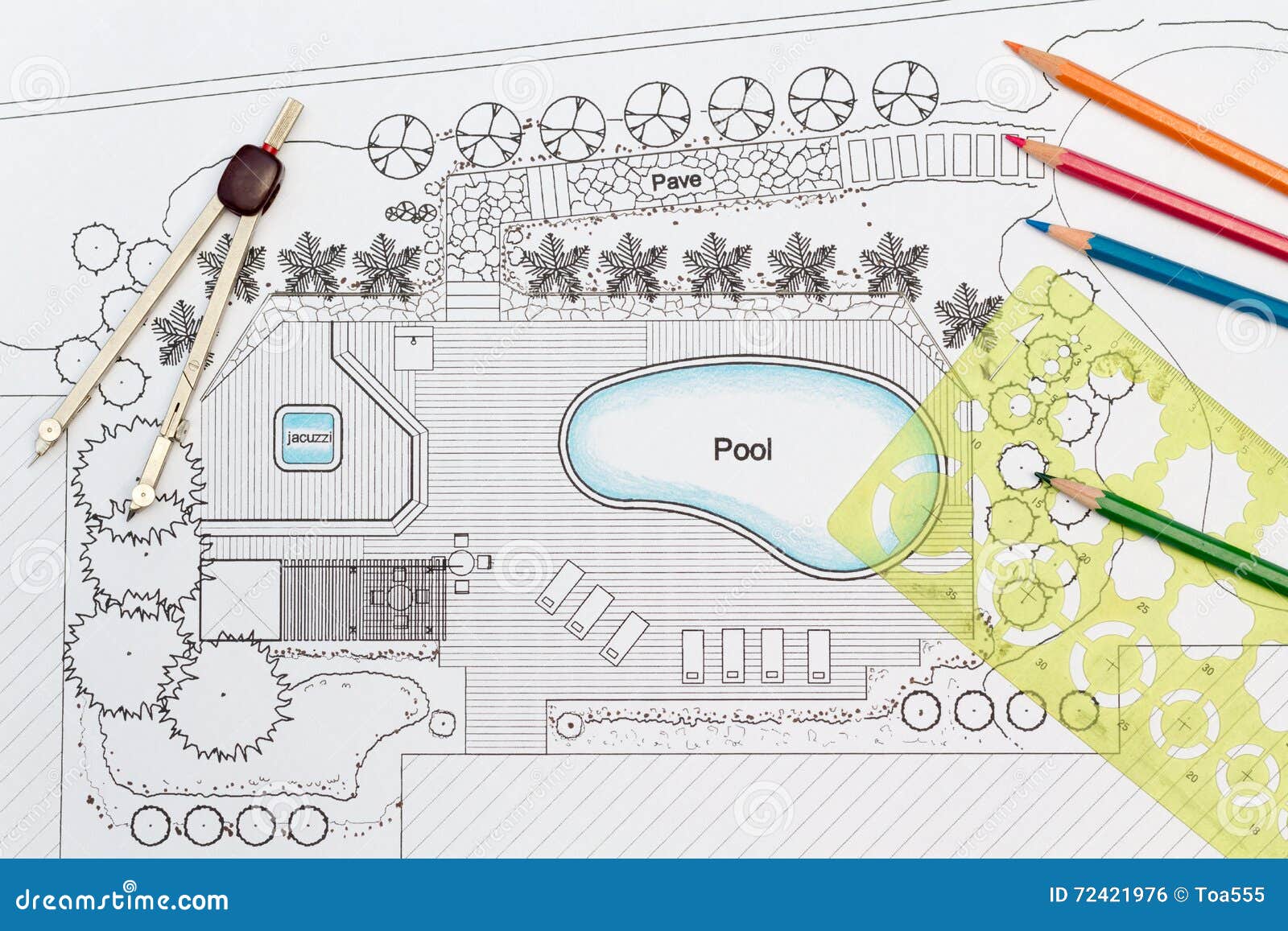 Pool Landscape Design Drawings
