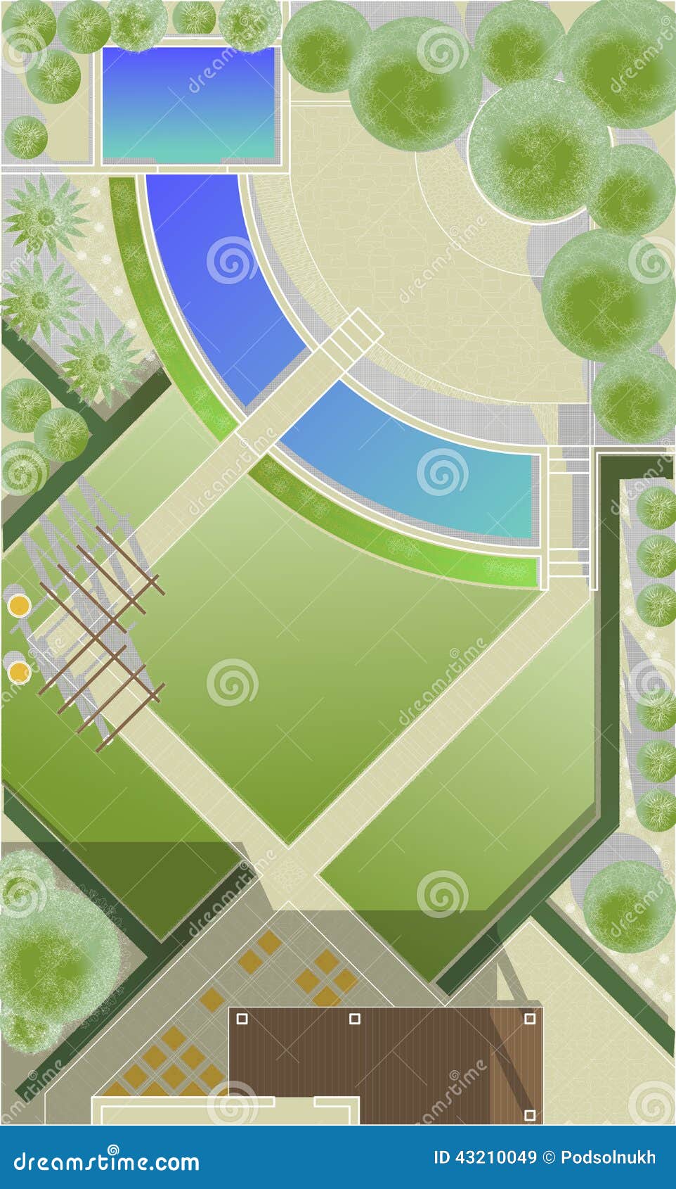 Landscape Architect Drawing Stock Illustration - Illustration of ideas ...