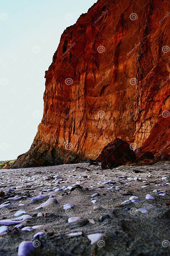 Landscape with an Array of Red and Orange Cliffs with Jagged Rocks ...