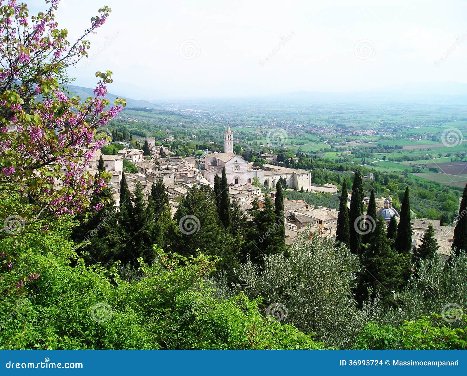 Landscape assisi stock photo. Image of francis, roof - 36993724