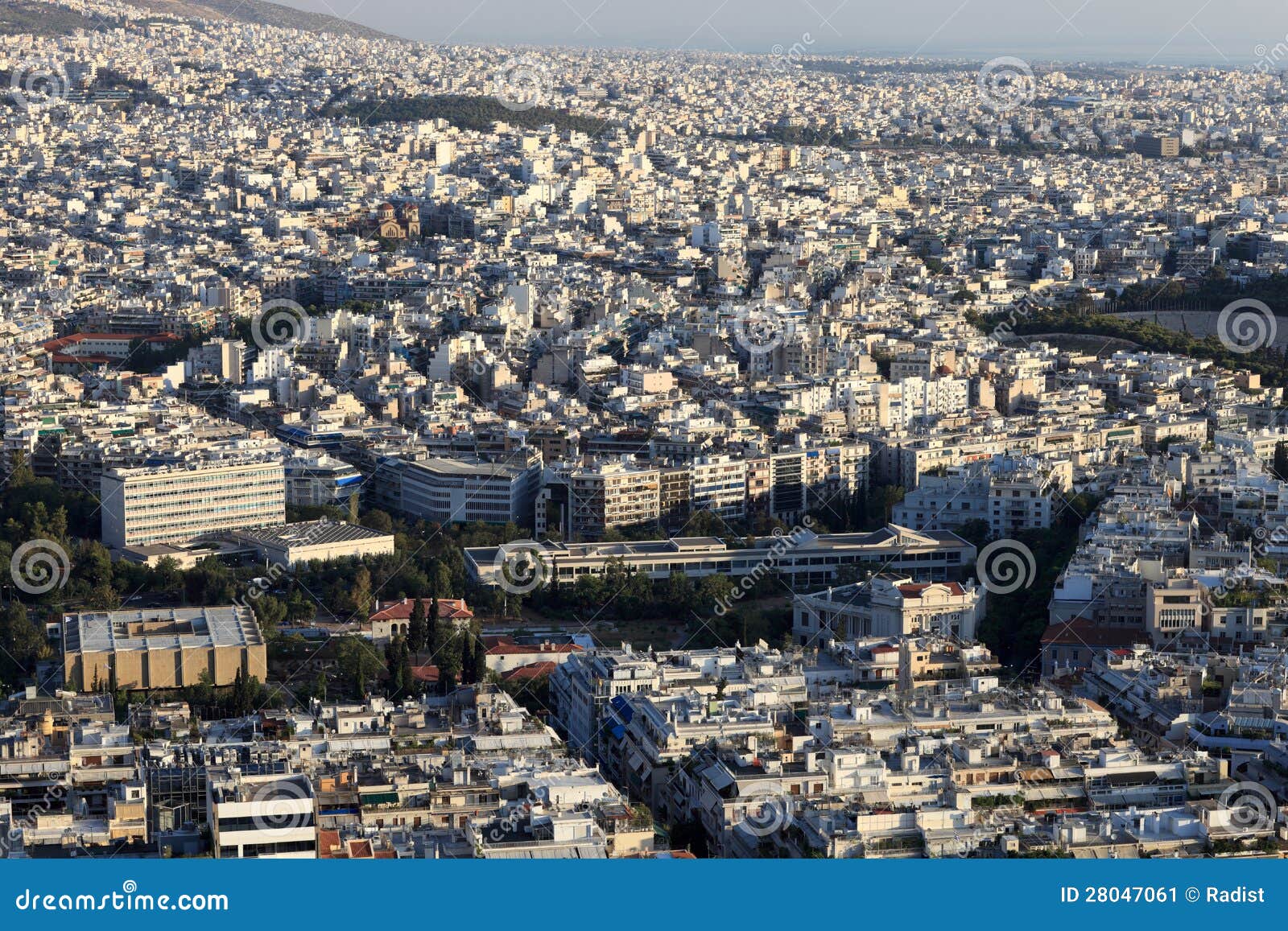 Landscape of Athens city stock image. Image of high, greece - 28047061