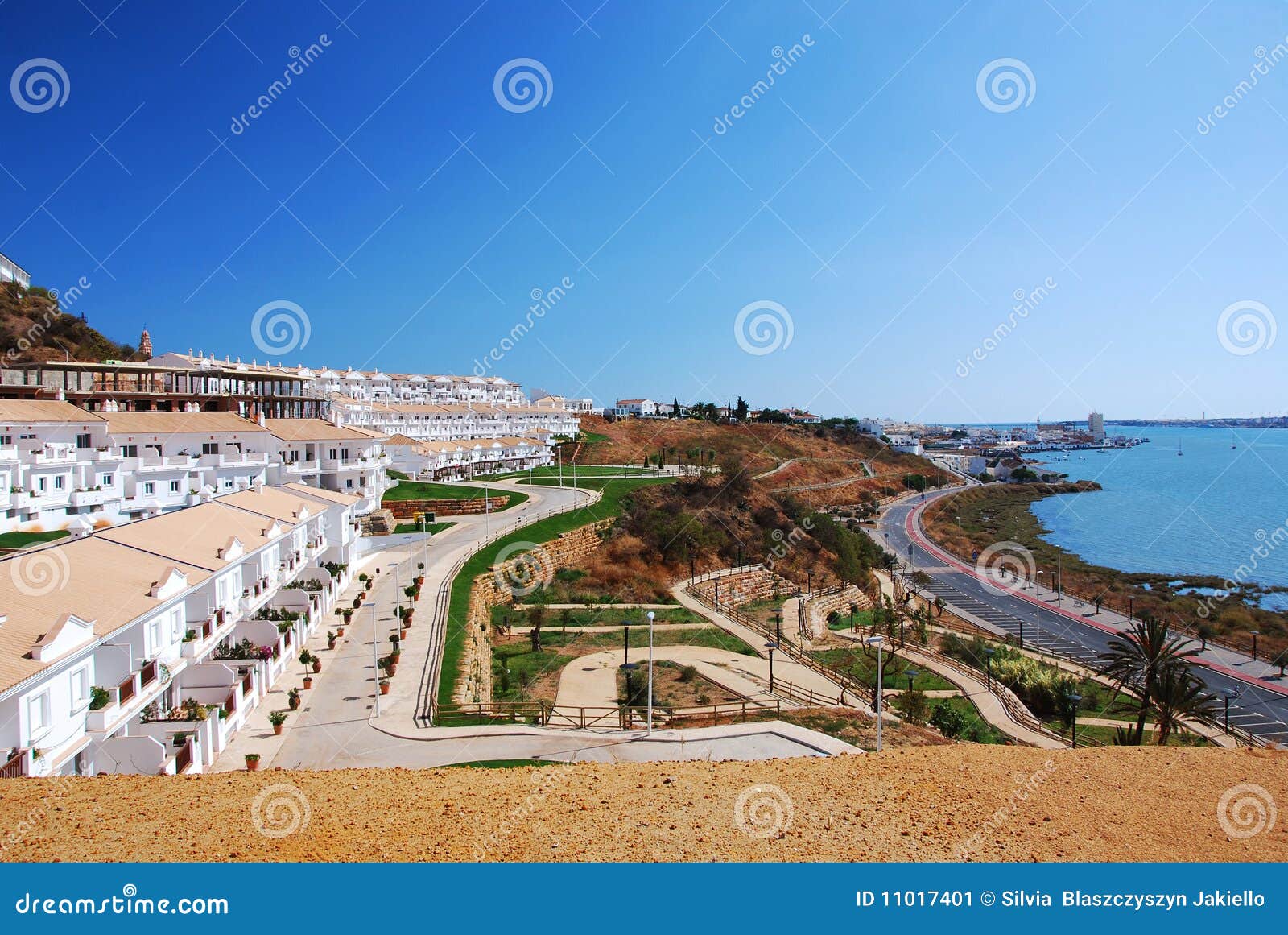 Landscape Ayamonte Town in Southern Spain Stock Image - Image of ...