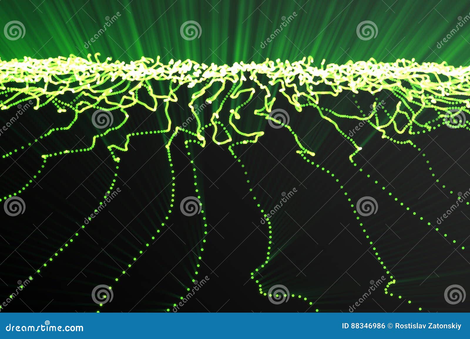 Landscape Background. Cyberspace Landscape Grid. 3d Technology Stock ...