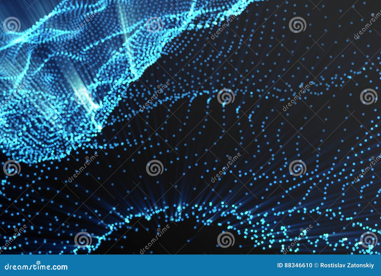 Landscape Background. Cyberspace Landscape Grid. 3d Technology Stock ...
