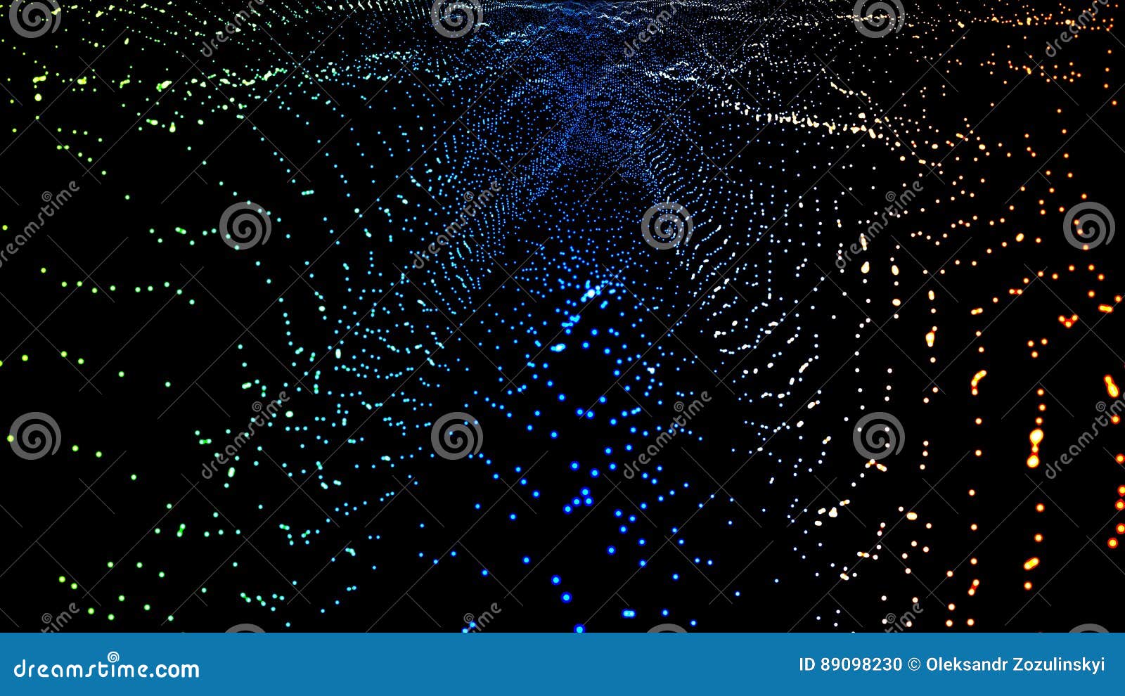 Landscape Background. Cyberspace Landscape Grid. 3d Technology Vector ...